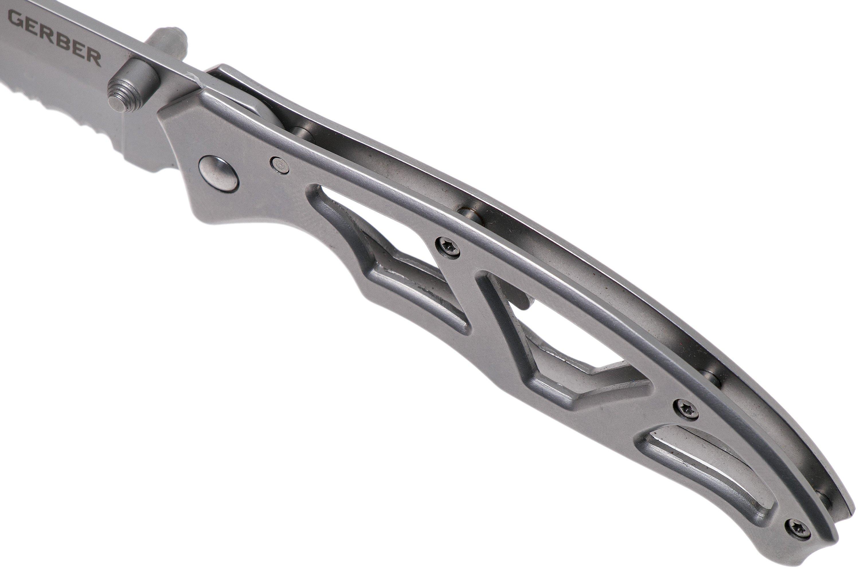Gerber Paraframe I Clippoint Serrated 31-003627 pocket knife ...
