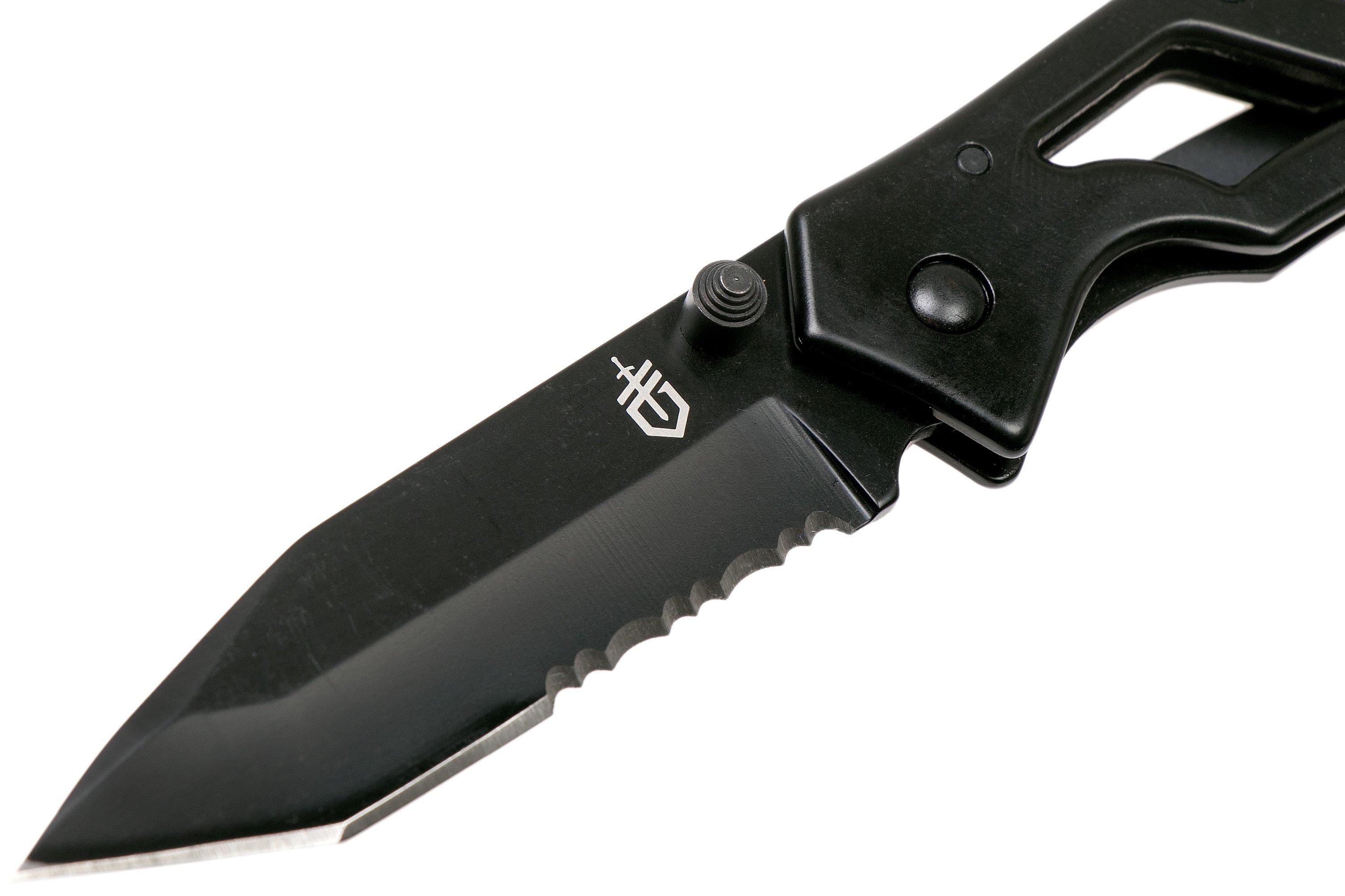 Gerber Paraframe I Tanto Black Serrated 31-003628 pocket knife ...