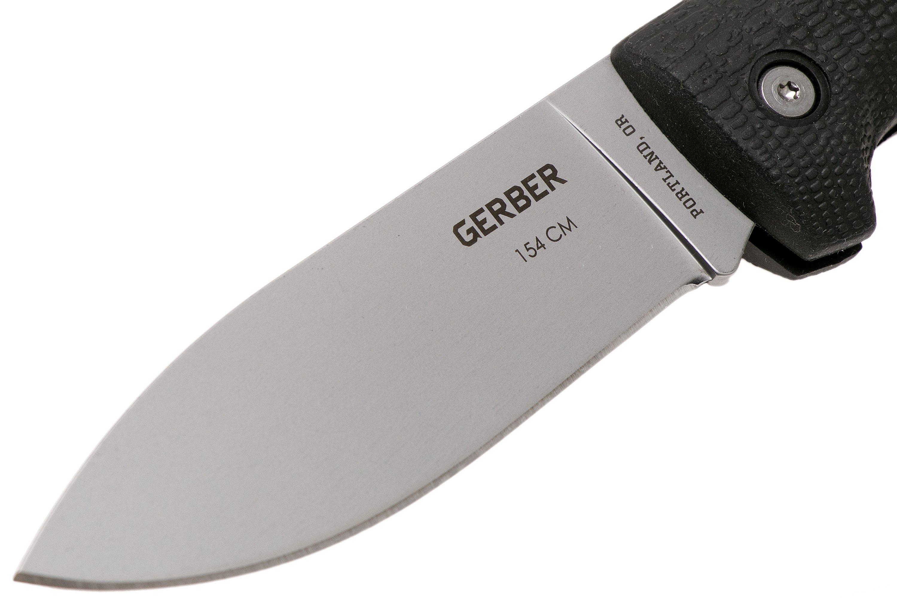 Gerber Gator 154CM 31-003657 drop point, fine edge pocket knife ...