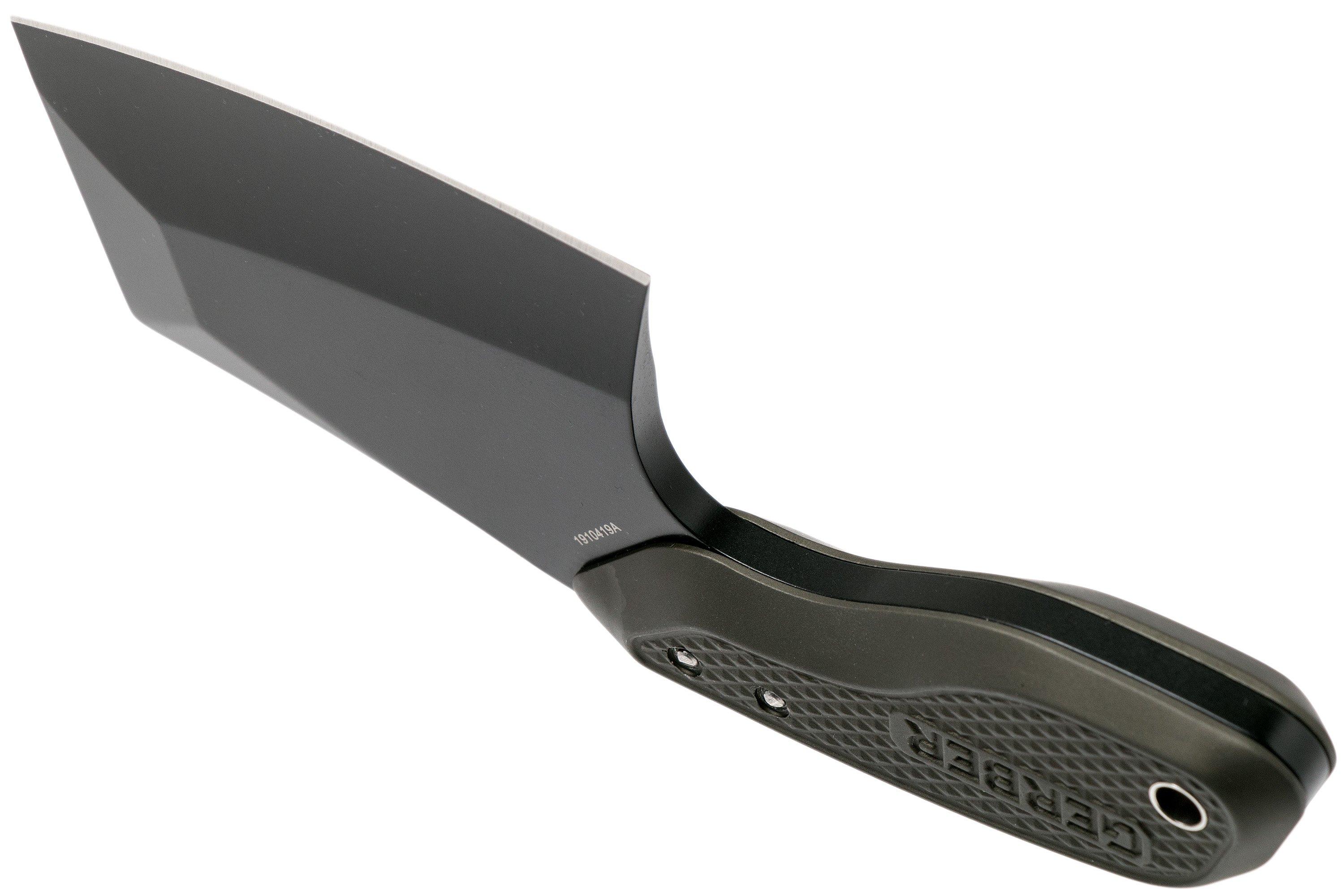 Gerber Tri-Tip Mini Cleaver Green Black 31-003728 feststehendes Messer ...
