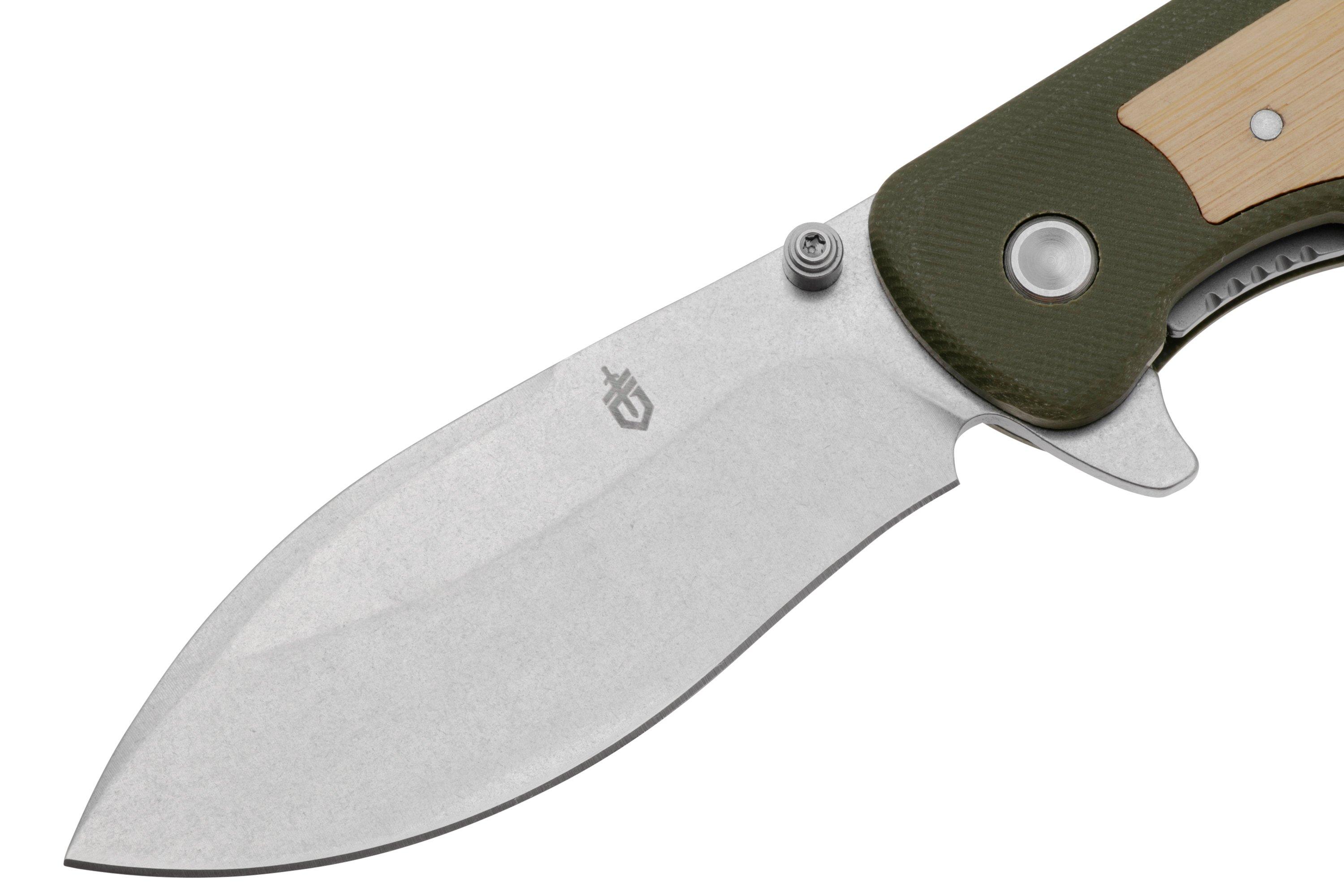 Gerber Confidant Bamboo 1066477 OD Green G10, Bamboo Inlay, pocket ...