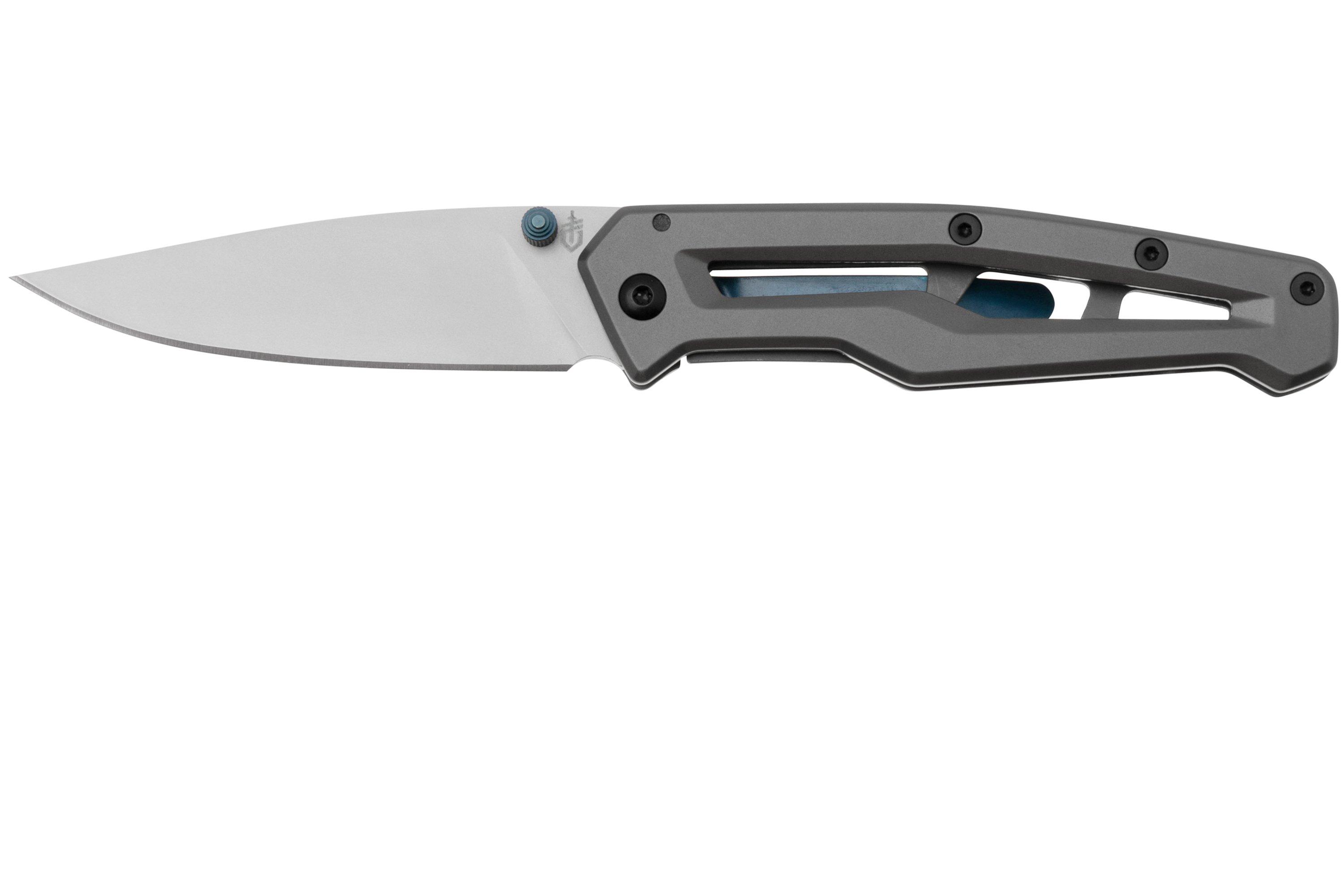 Gerber Paralite 31-1069417 Blue and Silver, pocket knife ...