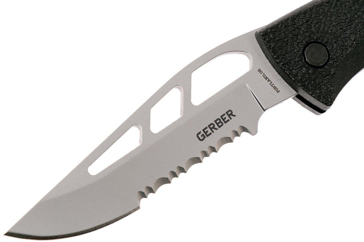 Gerber E-Z Out Skeleton 6751N Serrated pocket knife | Advantageously ...