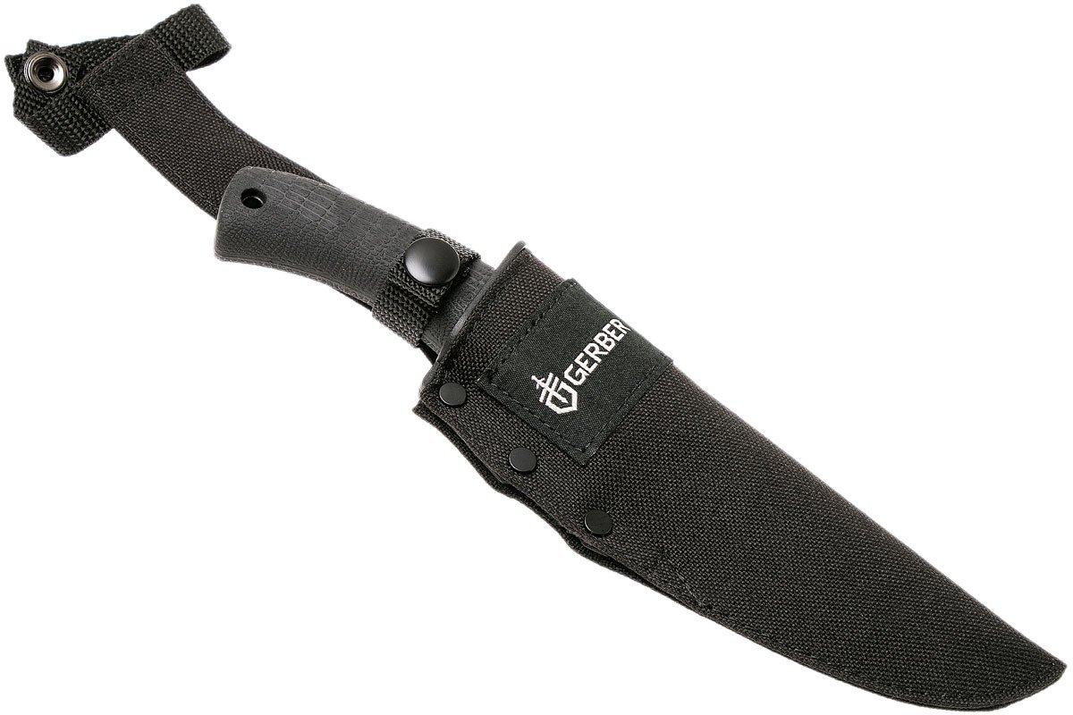 Gerber Gator Fixed Blade drop point, fine edge 06904N fixed knife ...