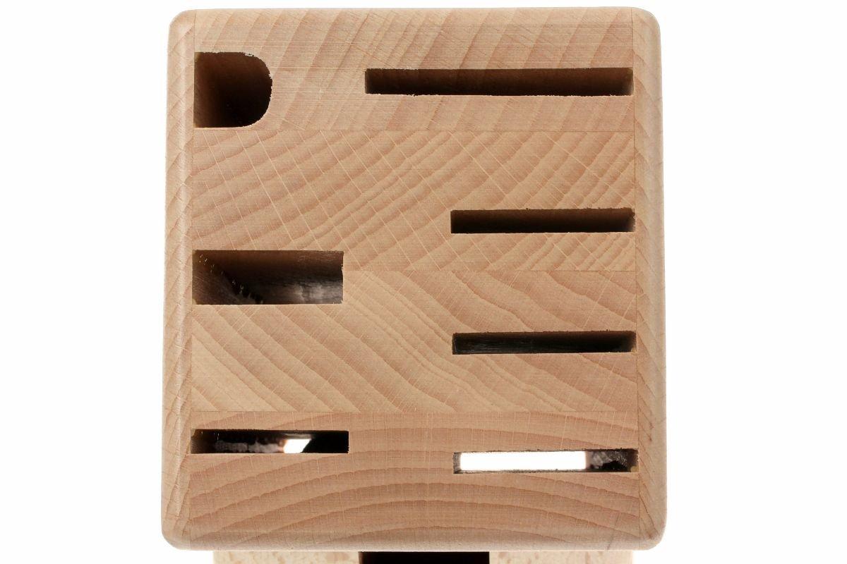 Goldhamster First Class Natural Wood 7-Piece Knife Block Set ...