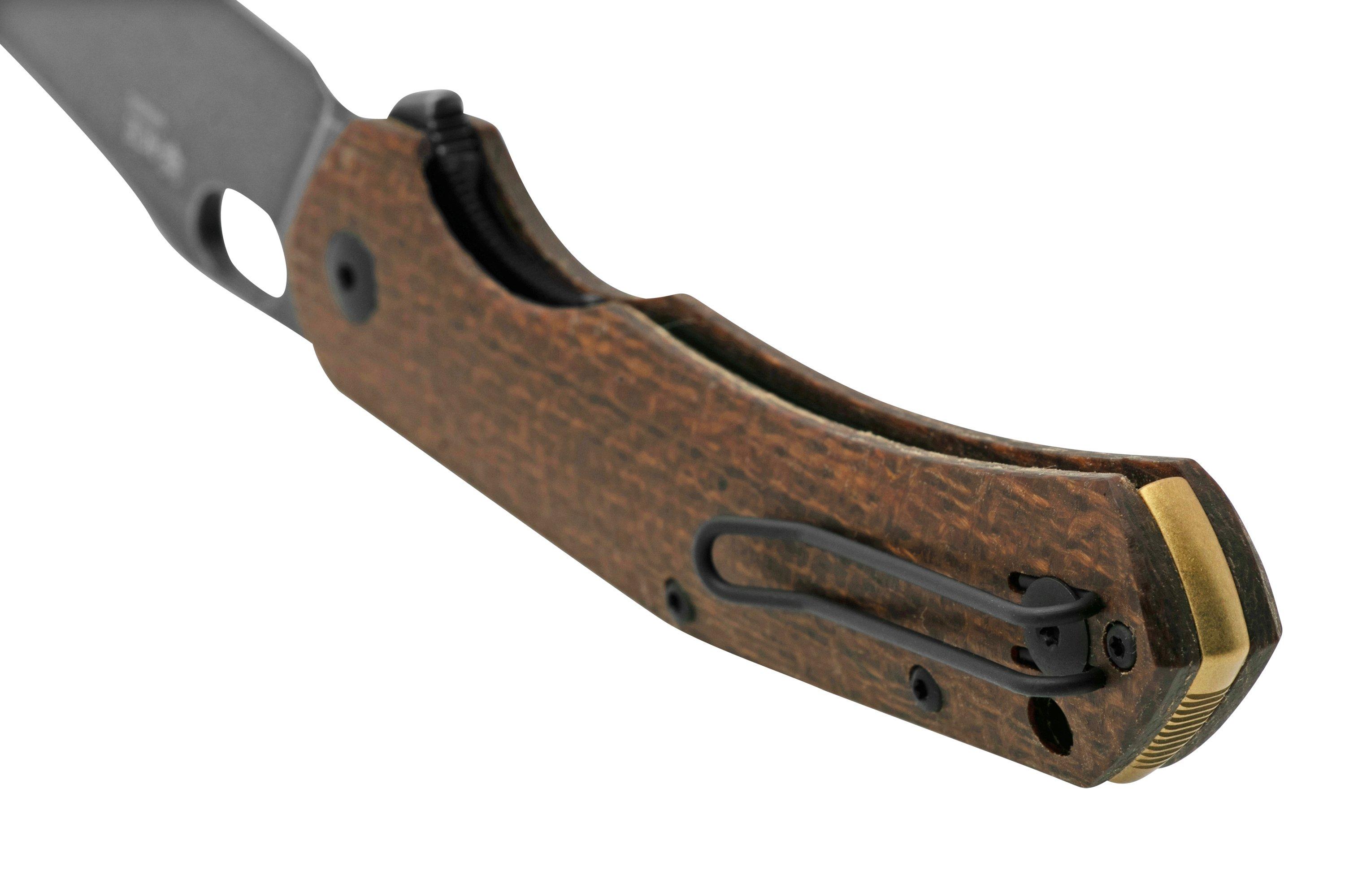 GiantMouse ACE Jutland Burlap Canvas Micarta PVD Vanadis 4E, pocket ...