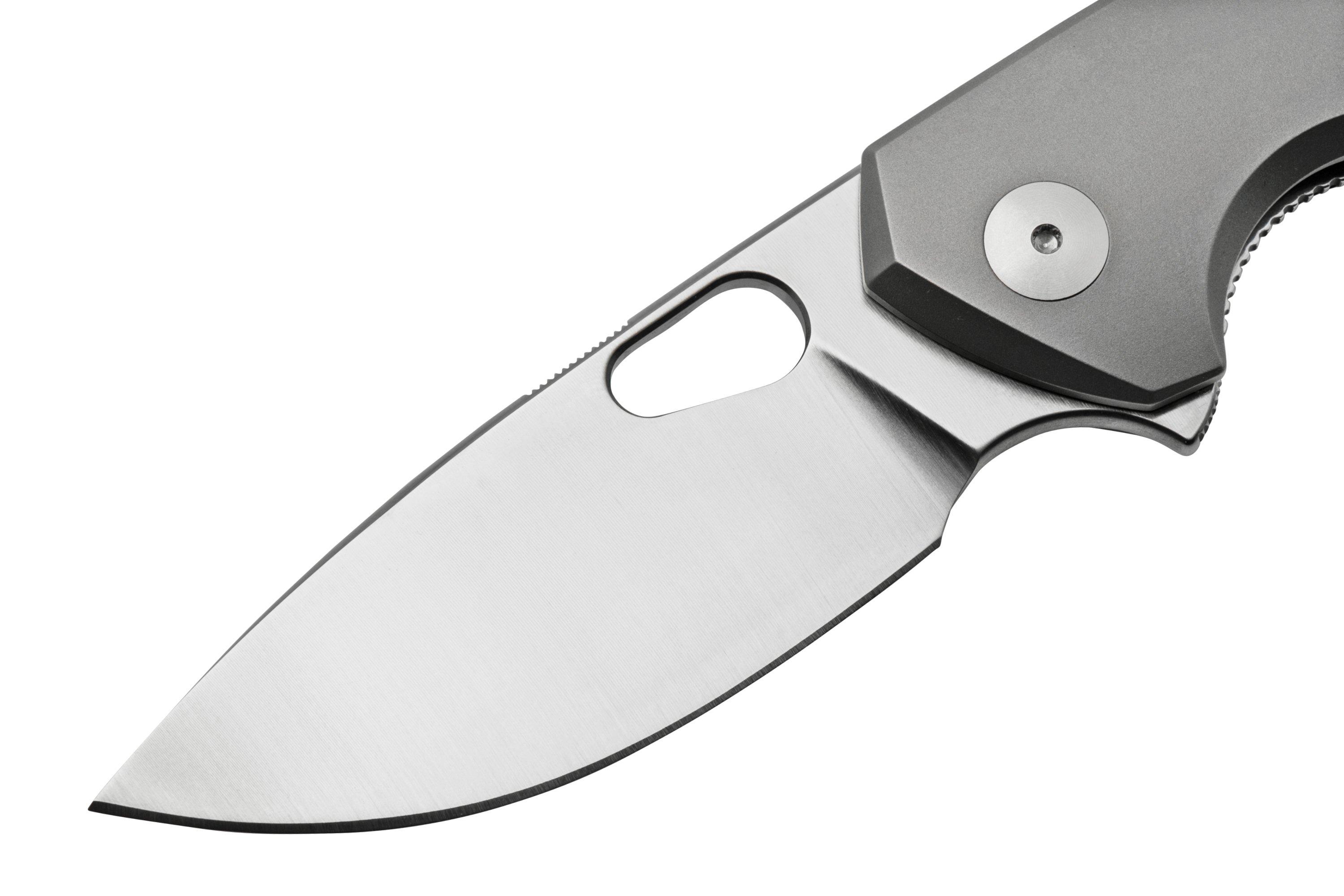 GiantMouse ACE Tribeca TRI-TI Satin Magnacut, Titanium, pocket knife ...