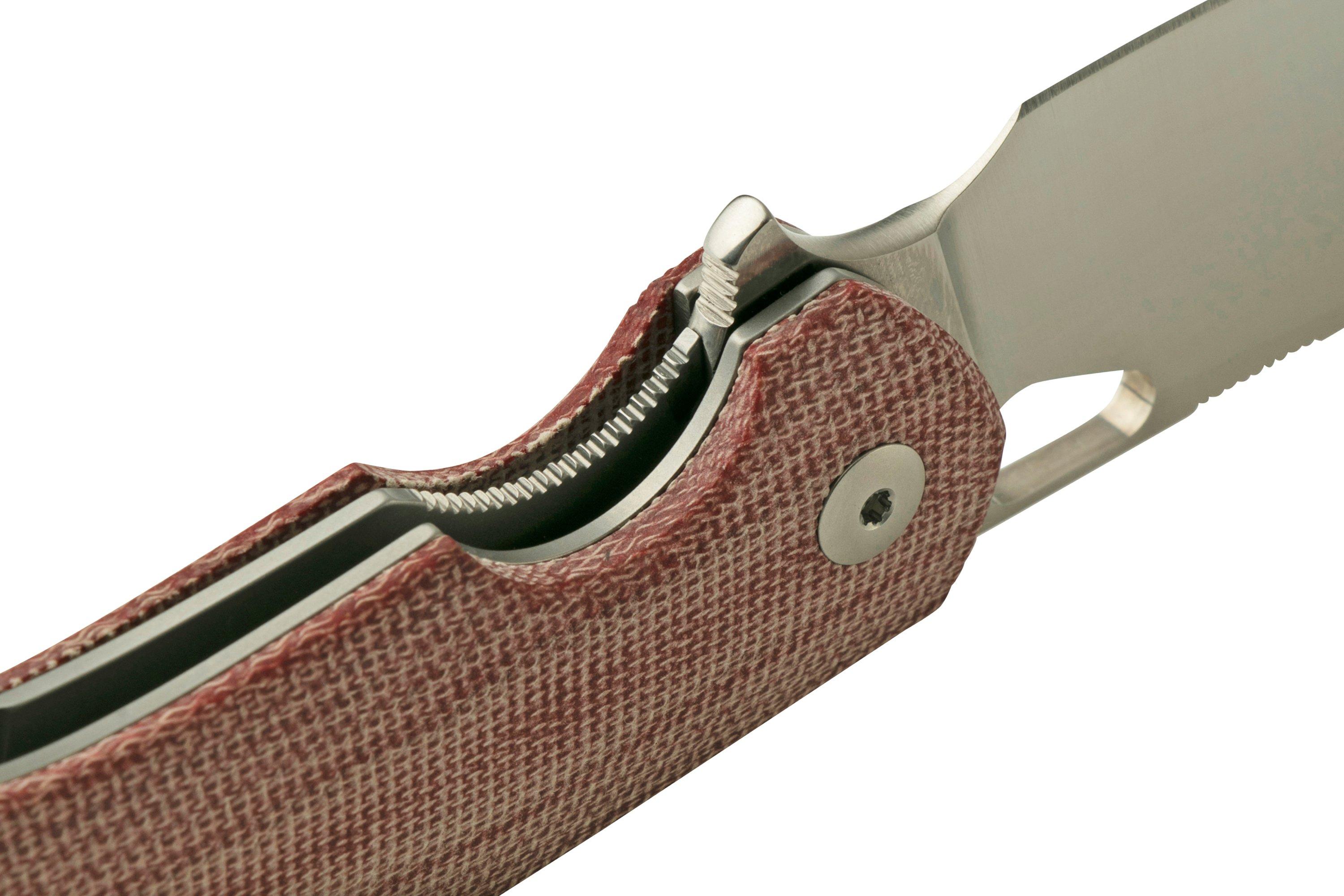 GiantMouse ACE Biblio Red Canvas pocket knife, Ansø en Voxnaes design ...