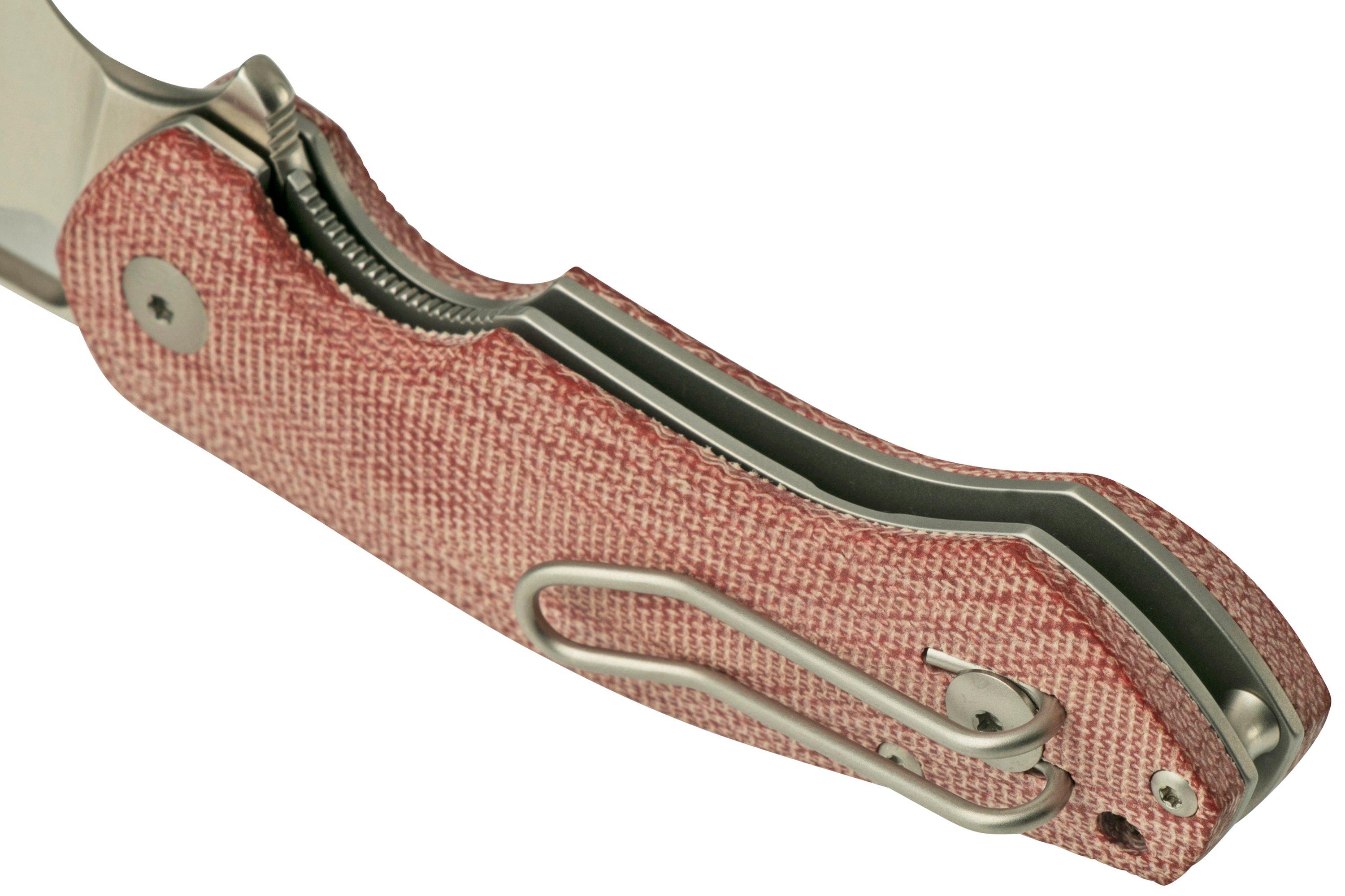 GiantMouse ACE Biblio Red Canvas pocket knife, Ansø en Voxnaes design ...