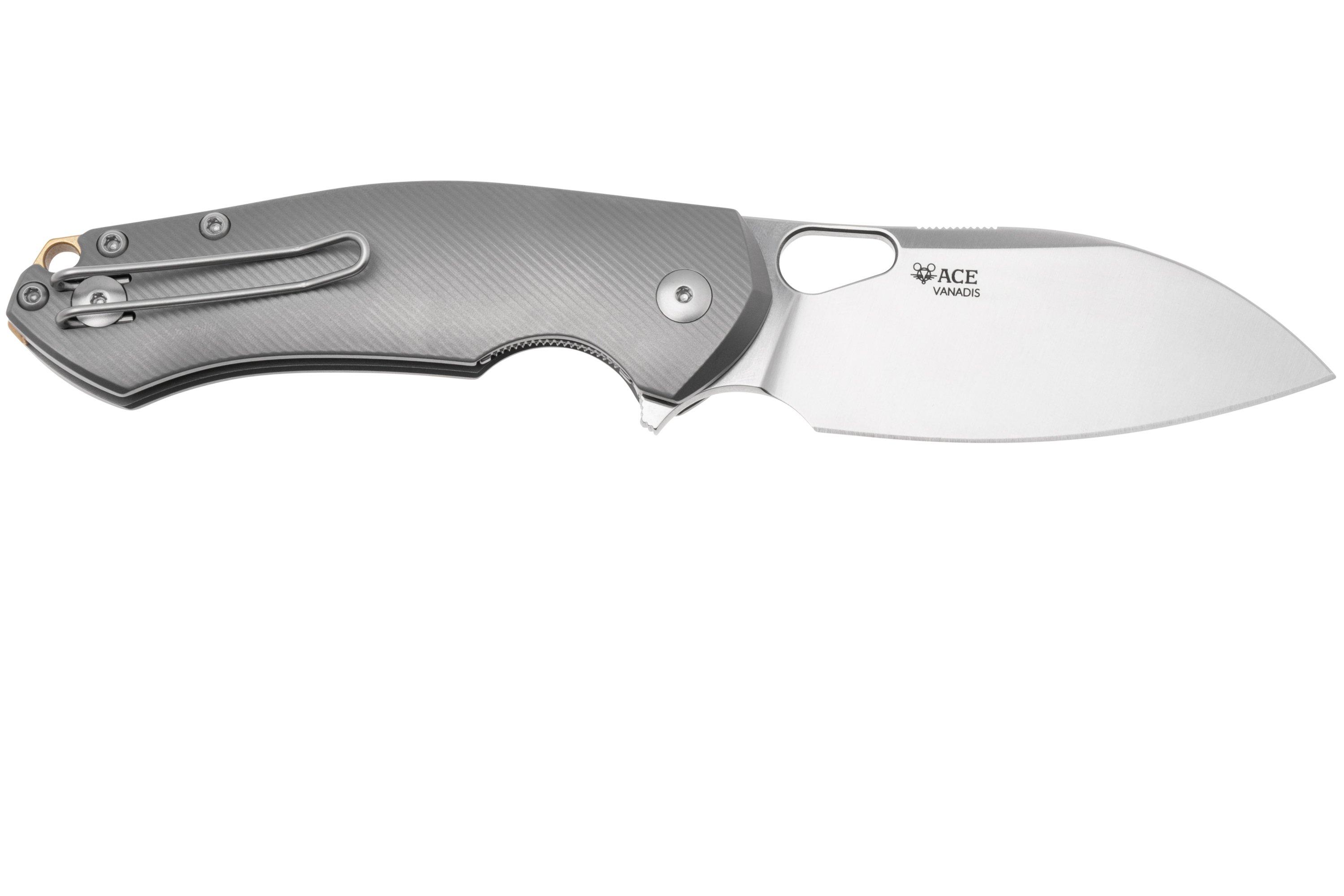 GiantMouse ACE Biblio XL Titanium, Vanadis, pocket knife, Ansø and ...