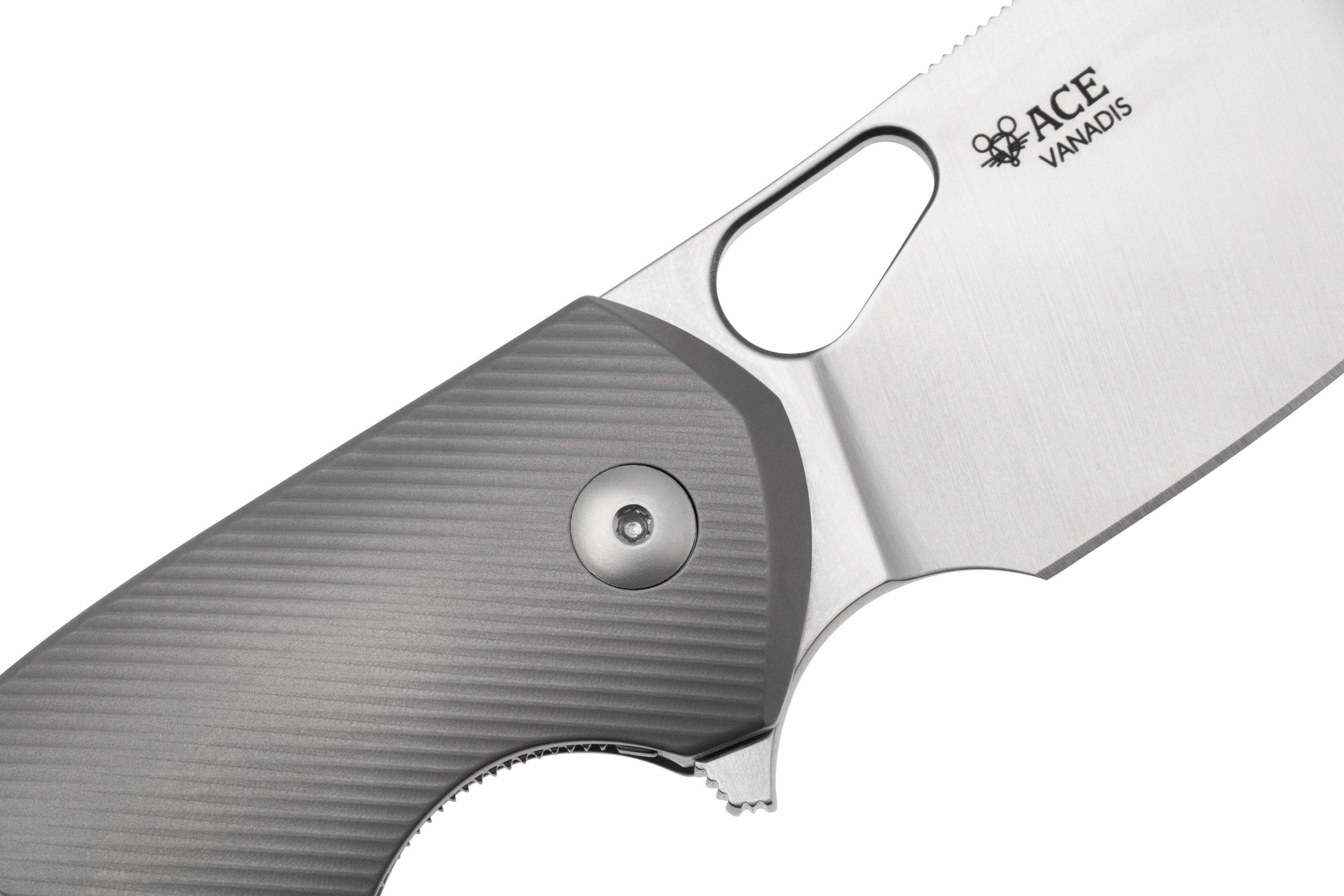 GiantMouse ACE Biblio XL Titanium, Vanadis, coltello da tasca, Ansø and ...