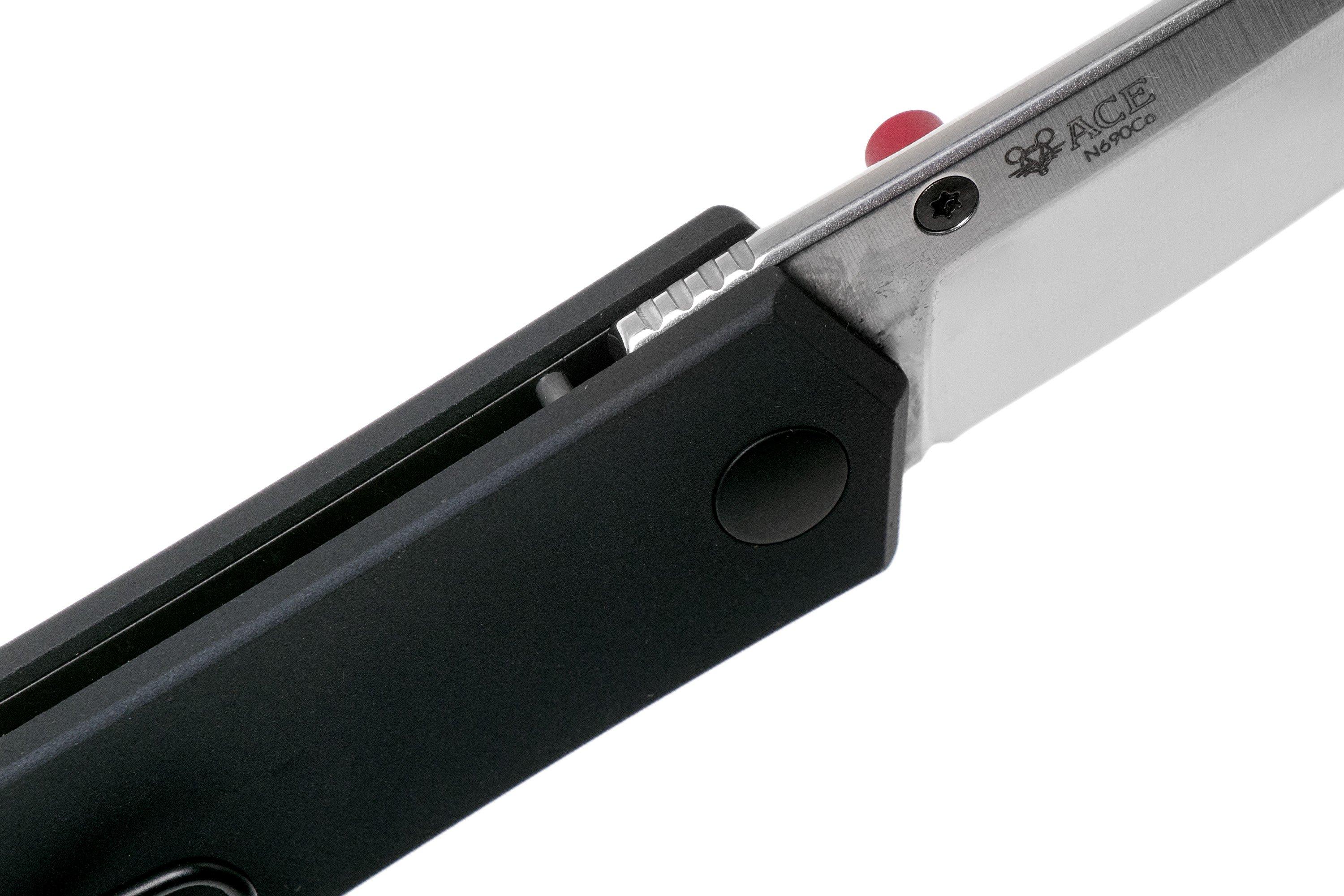 GiantMouse ACE Clyde Black Aluminum pocket knife, Ansø en Voxnaes ...