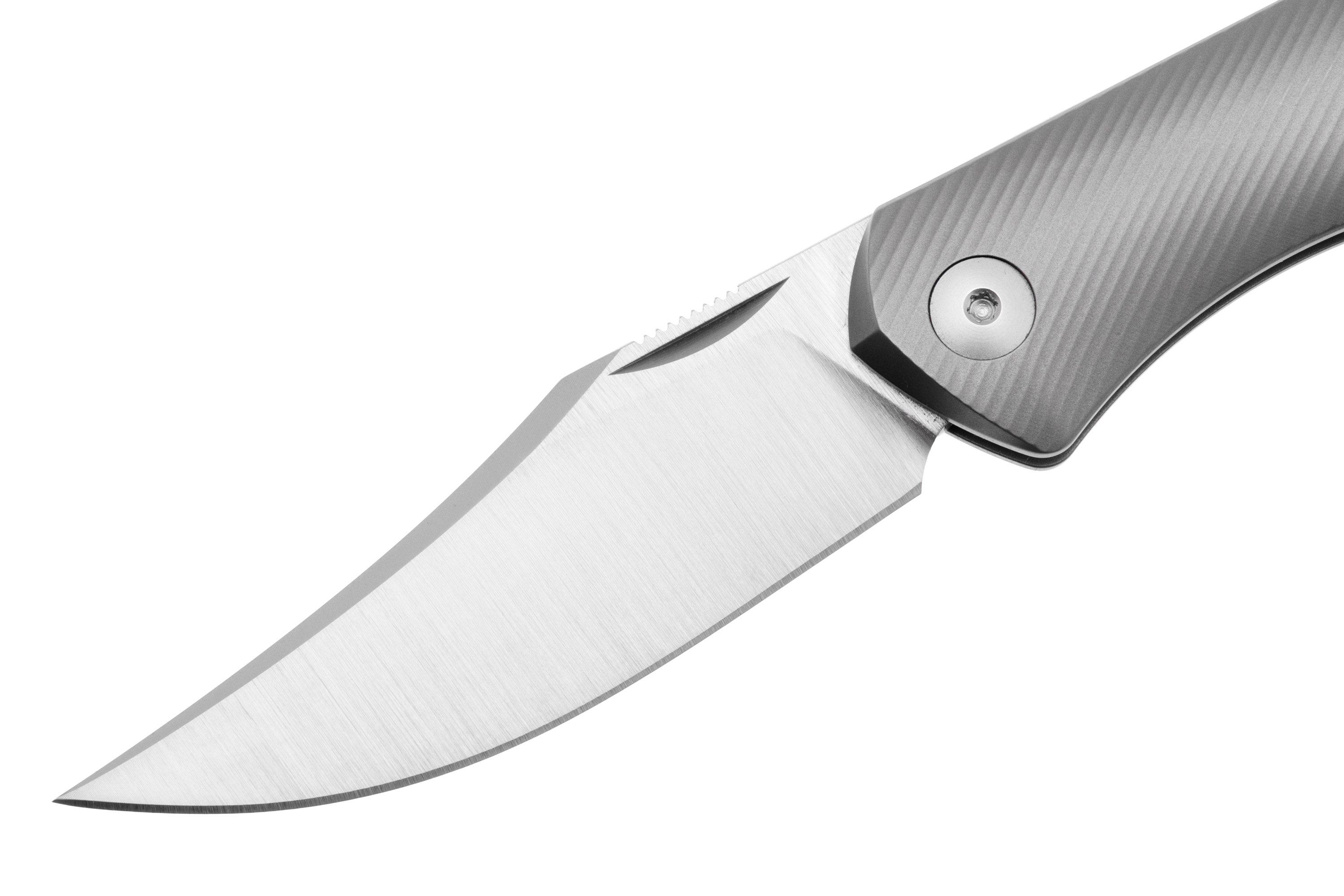 GiantMouse ACE Jutland JUTLAND-SJ-TI, Satin CPM S90V Grey Milled ...