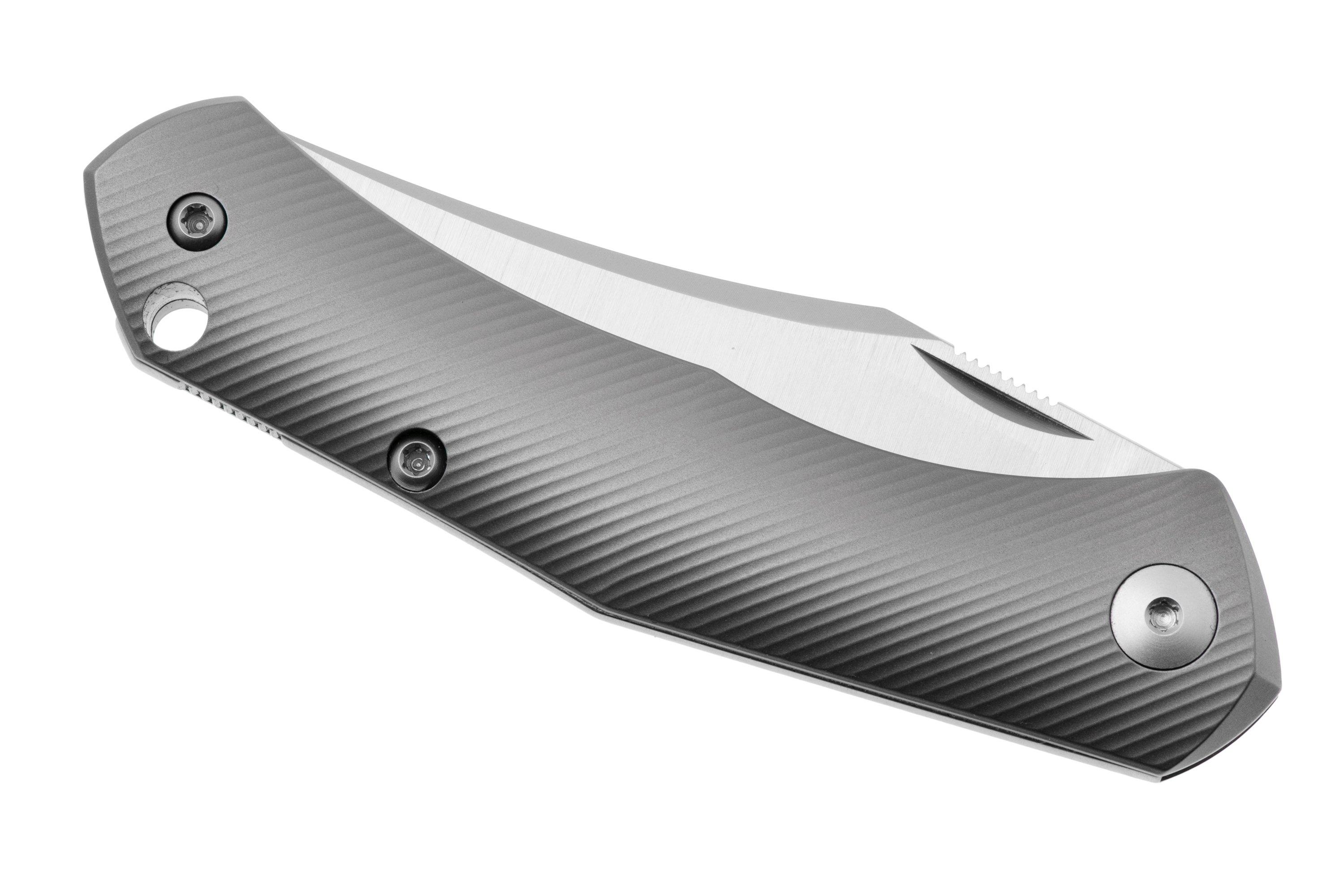 Nóż składany GiantMouse ACE Jutland JUTLAND-SJ-TI, Satin CPM S90V Grey ...