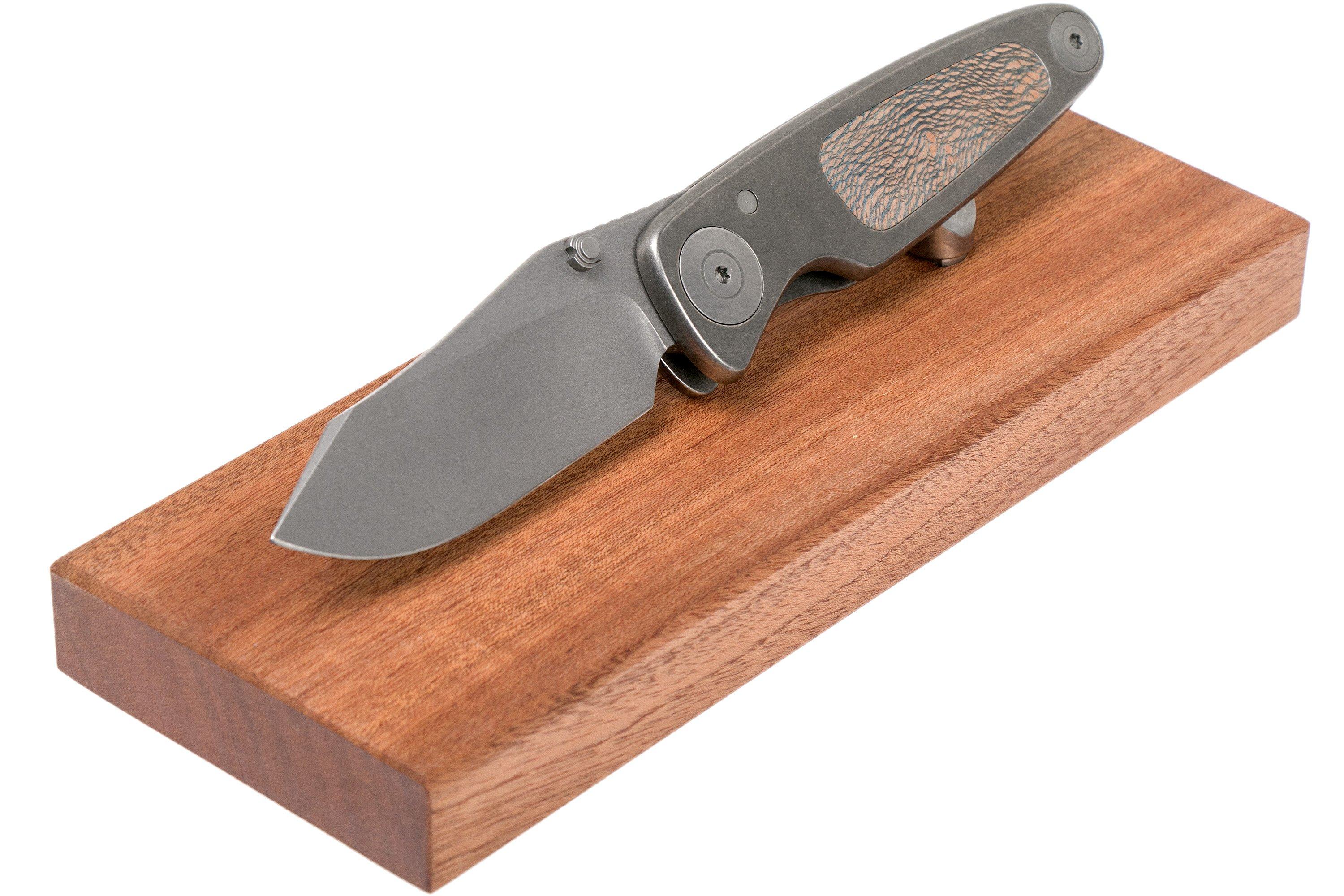 Grailer 1 Hollow, Platan Wood, Limited Edition pocket knife, Dirk de ...