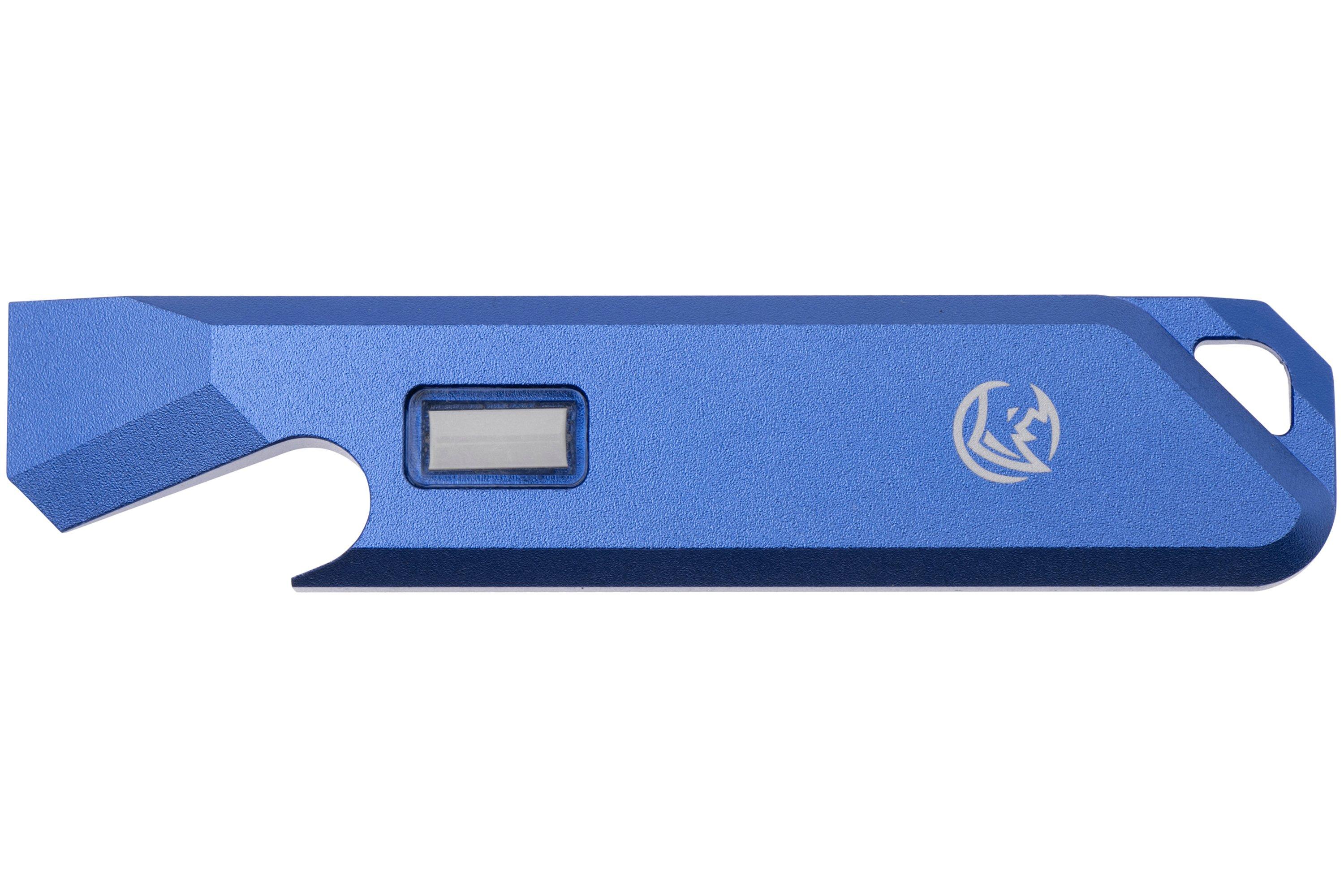 Glow Rhino Pry Bar PRY-201-AL-B-XB Blue Anodized Aluminum Blue Tritium ...
