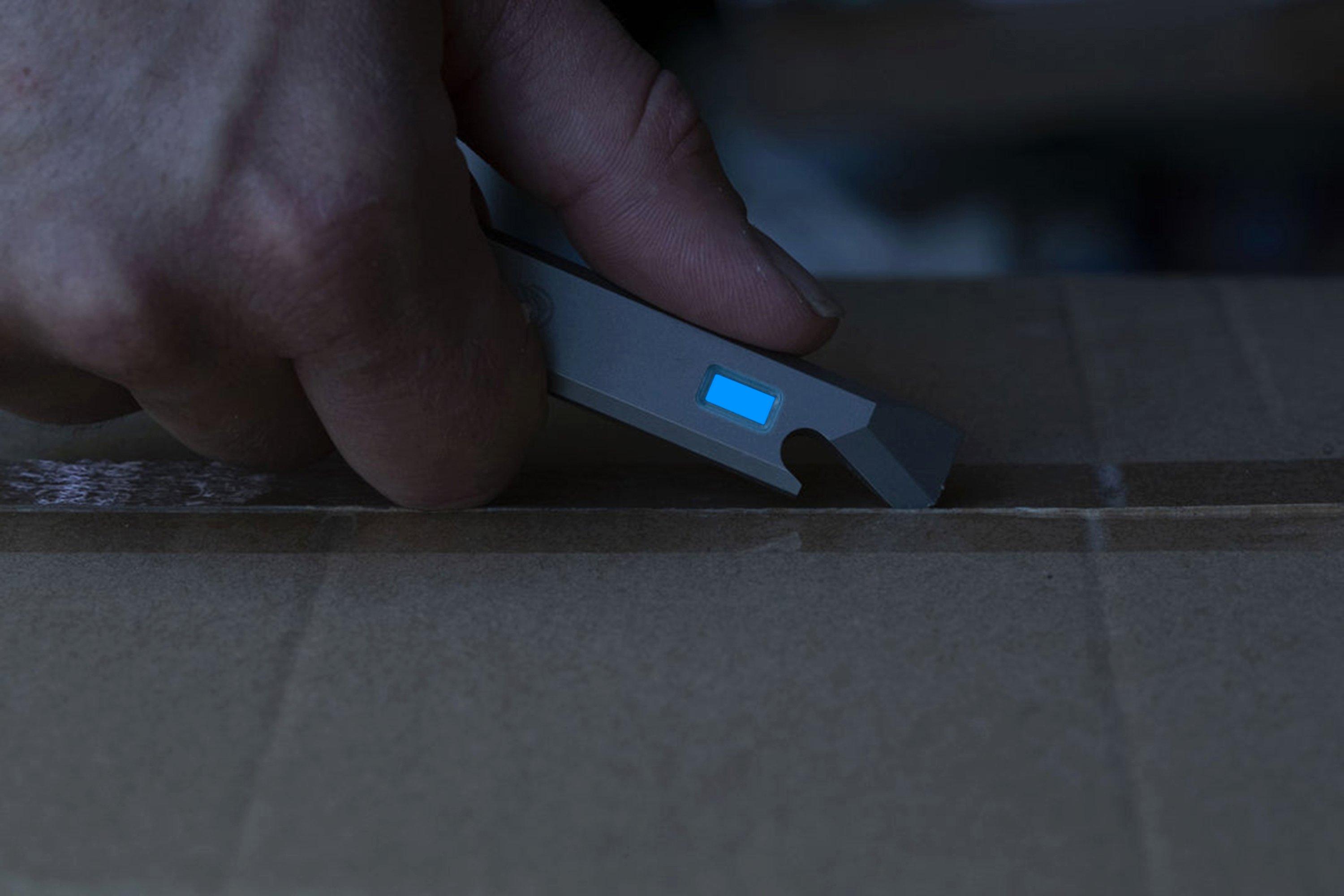 Glow Rhino Pry Bar PRY-201-TI-XB Titanium Blue Tritium | Advantageously ...