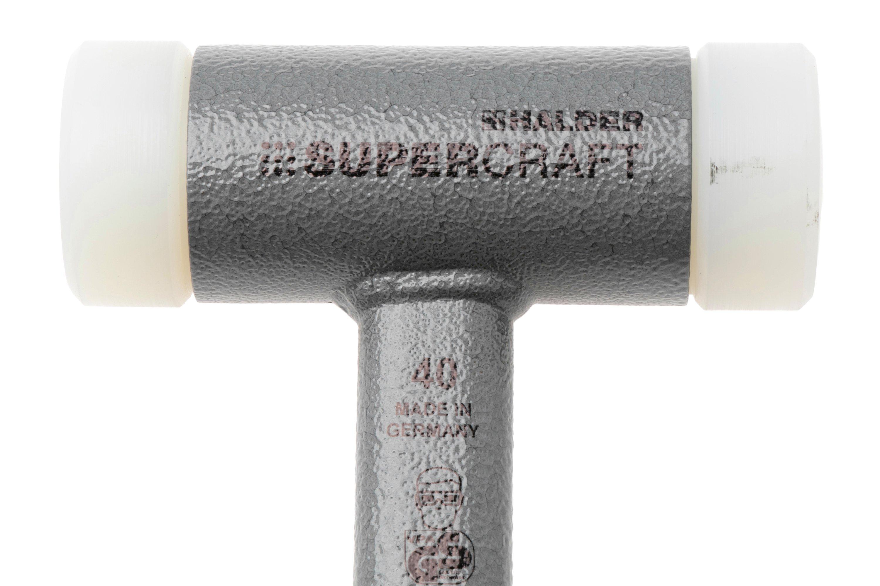 Halder SUPERCRAFT 3377040 steel tube handle, nylon, soft-face mallet ...