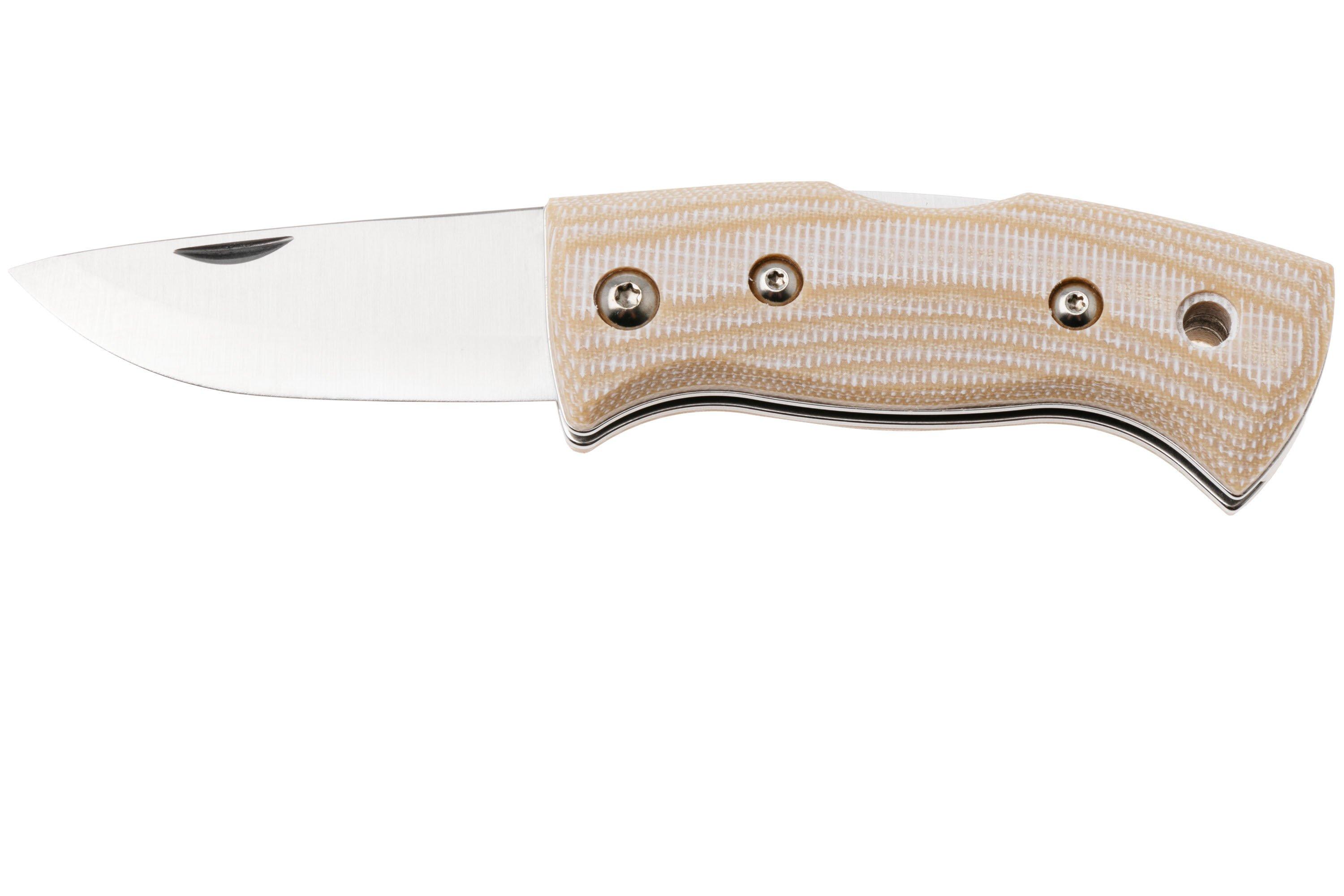 Helle 761 Berget, 200763, Satin Sandvik 12C27, Beige Canvas Micarta ...
