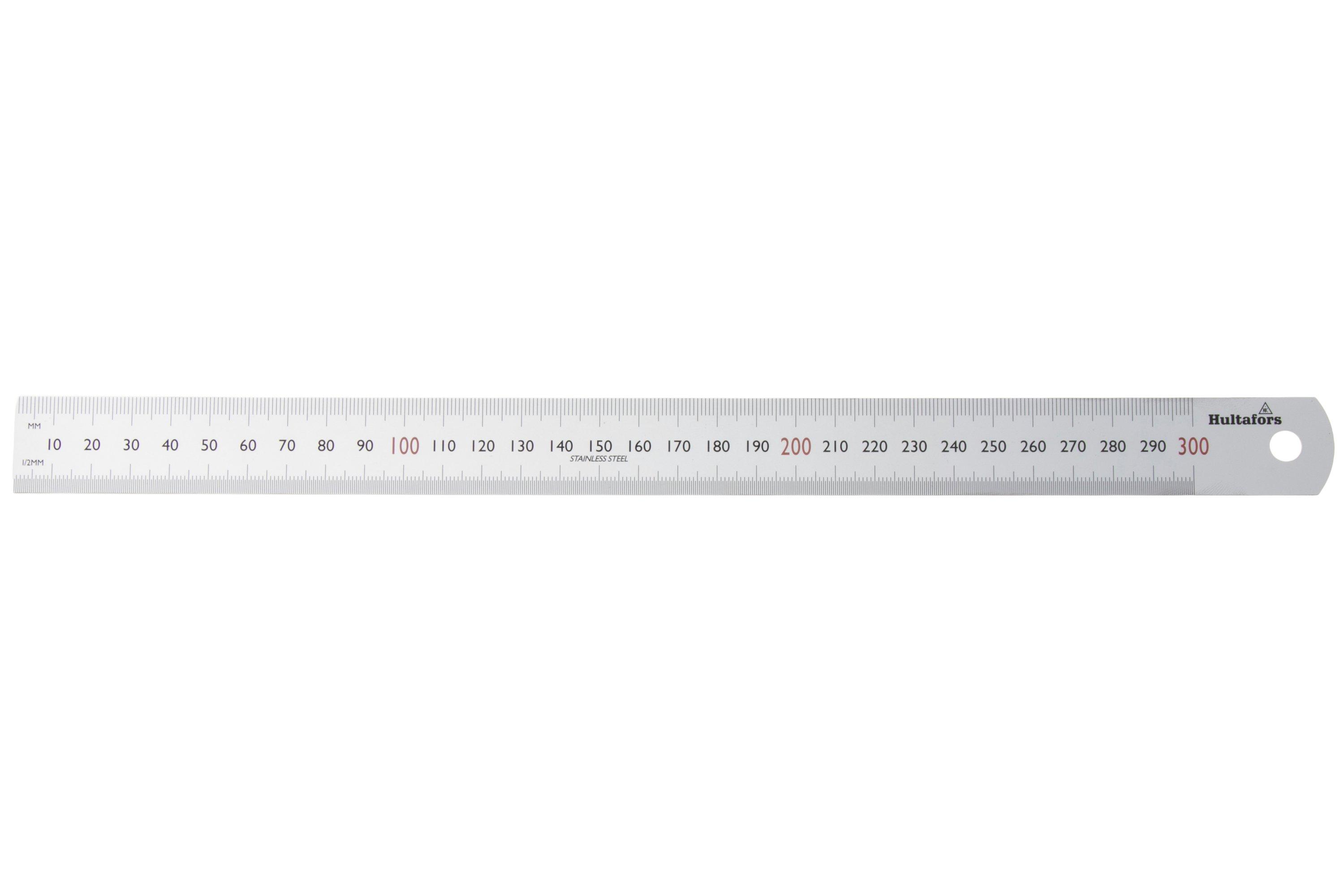 Hultafors Steel Ruler 554103 Stahl, metrisches Lineal, Messlatte 30 cm ...
