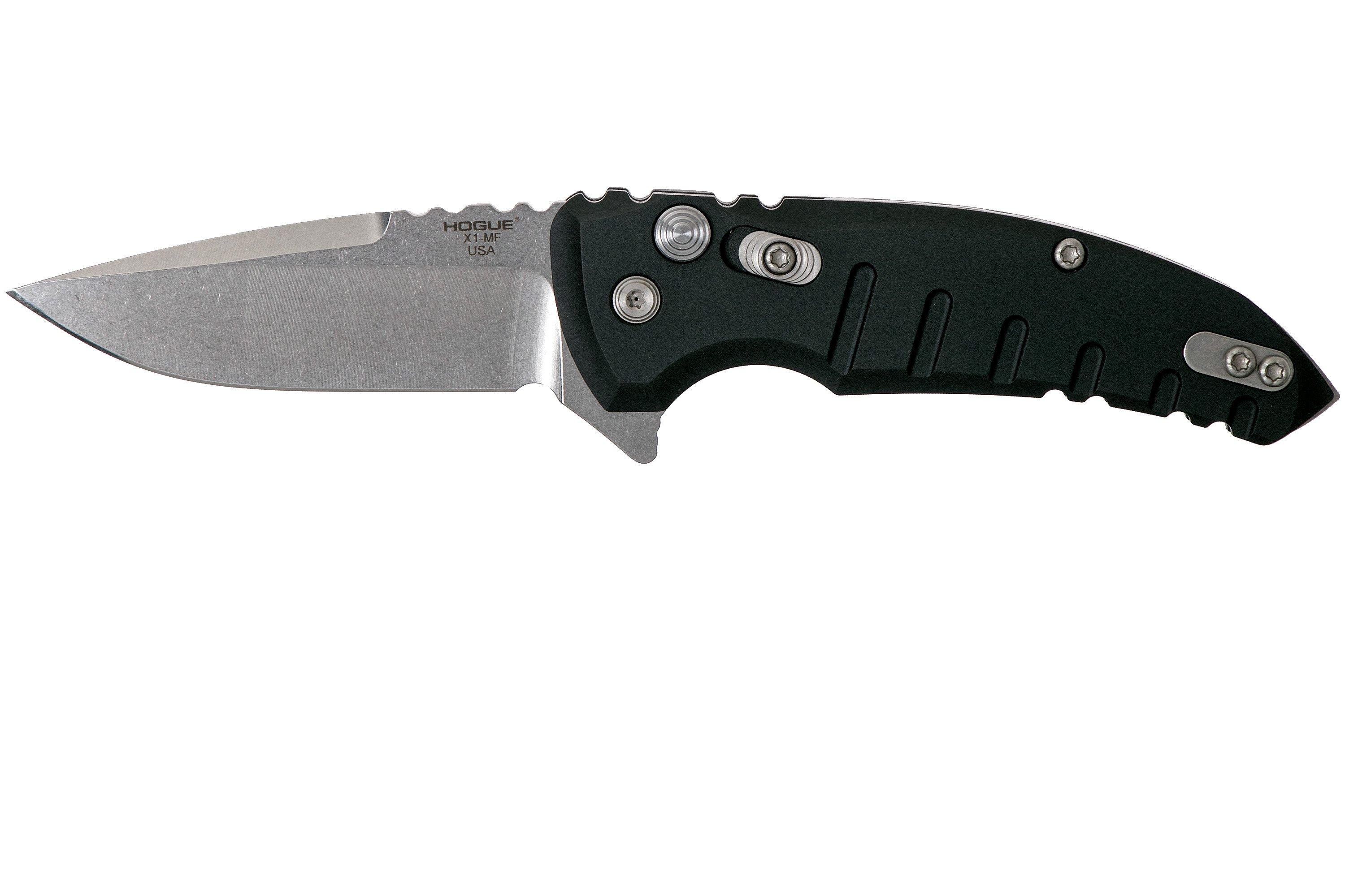 Hogue X1 Microflip Black Droppoint couteau de poche 24170, Allen ...