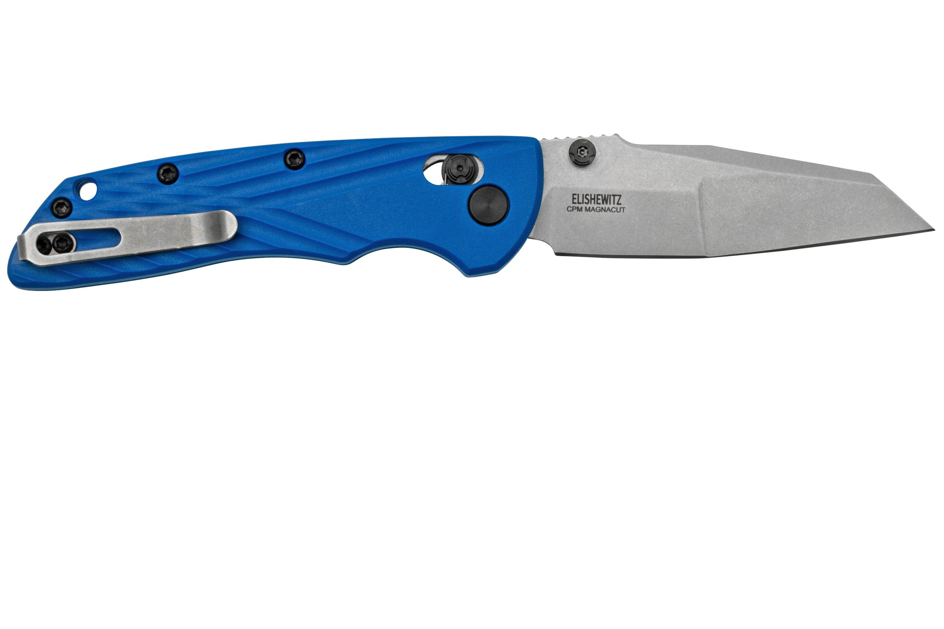 Hogue Deka 24363, Magnacut Wharncliffe Stonetumble Blue Polymer, pocket ...