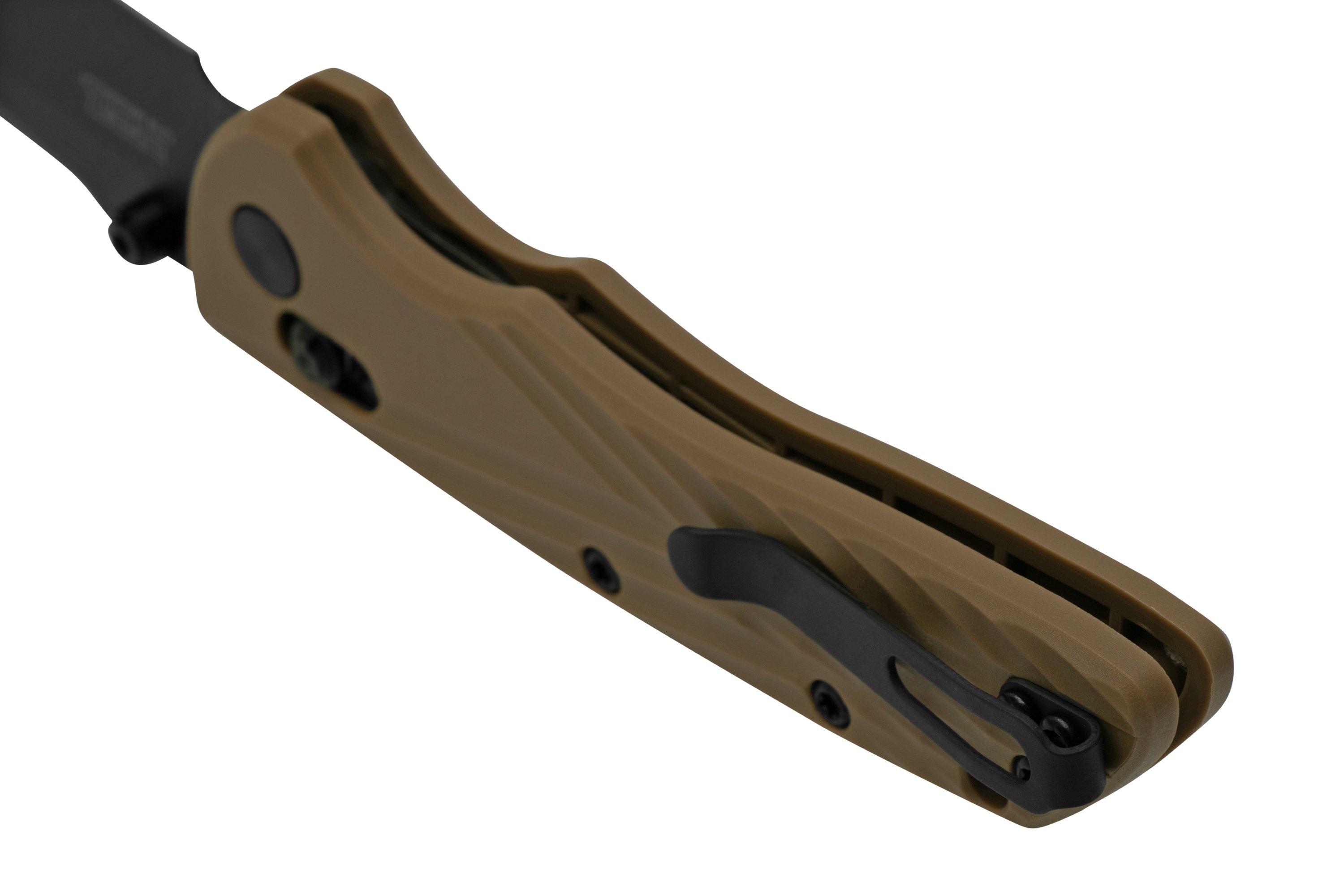 Hogue Deka 24377, Flat Dark Earth Polymer, Magnacut Clip Point, pocket ...