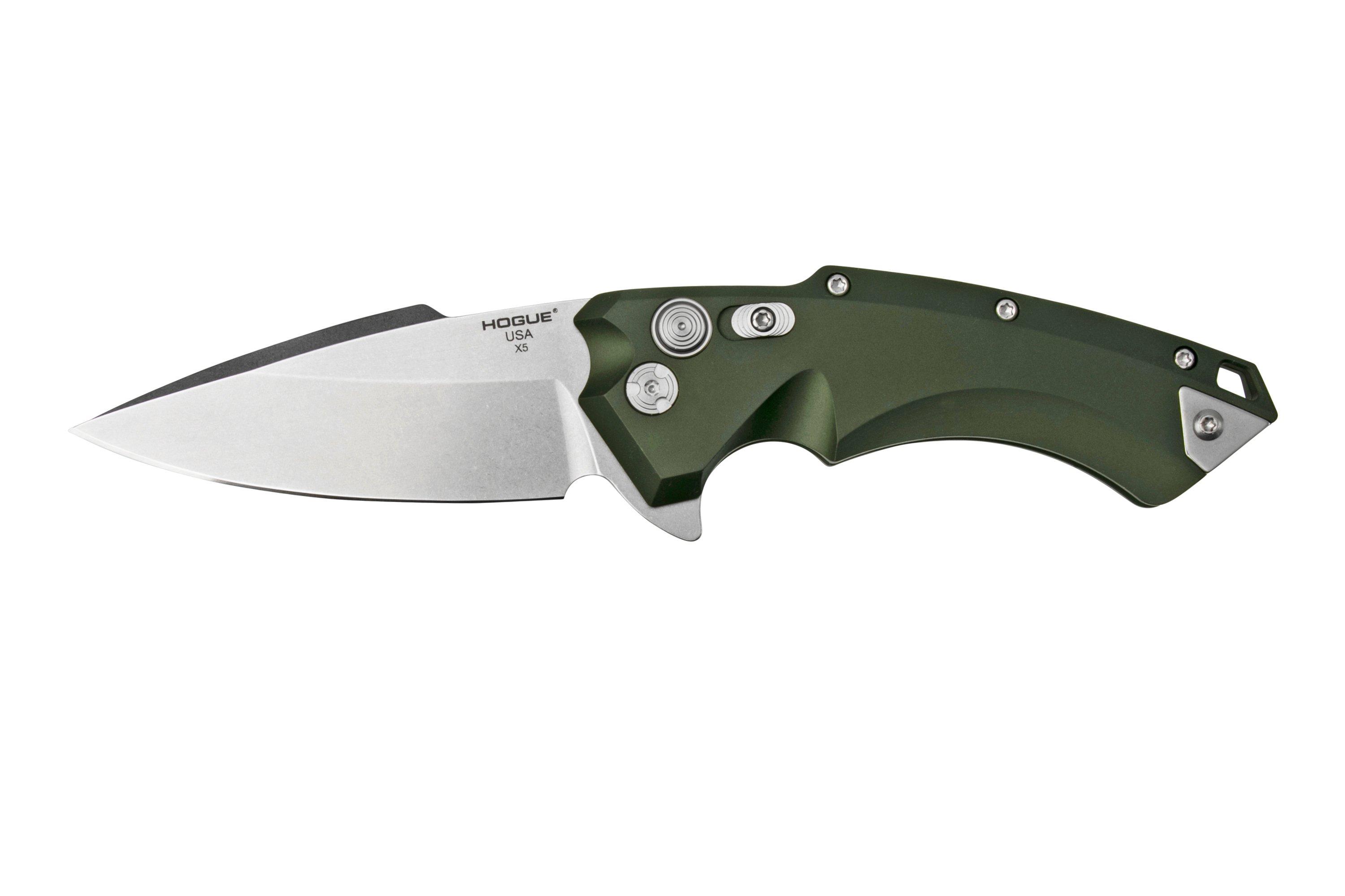 Hogue X5 3.5" Spearpoint 34571 OD Green couteau de poche, Allen ...