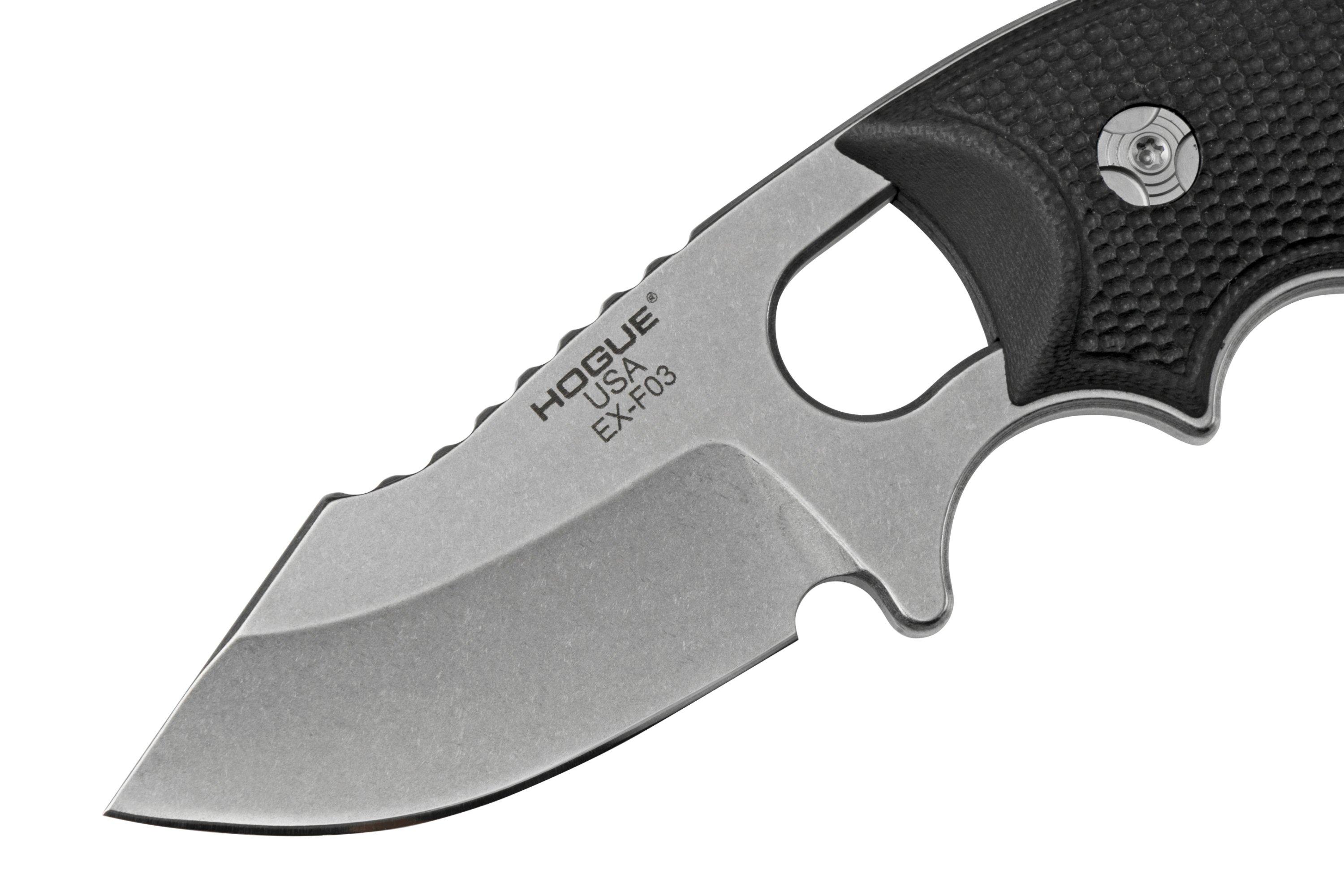 Hogue EX-F03 G10 Black, 35339 neck knife | Advantageously shopping at ...