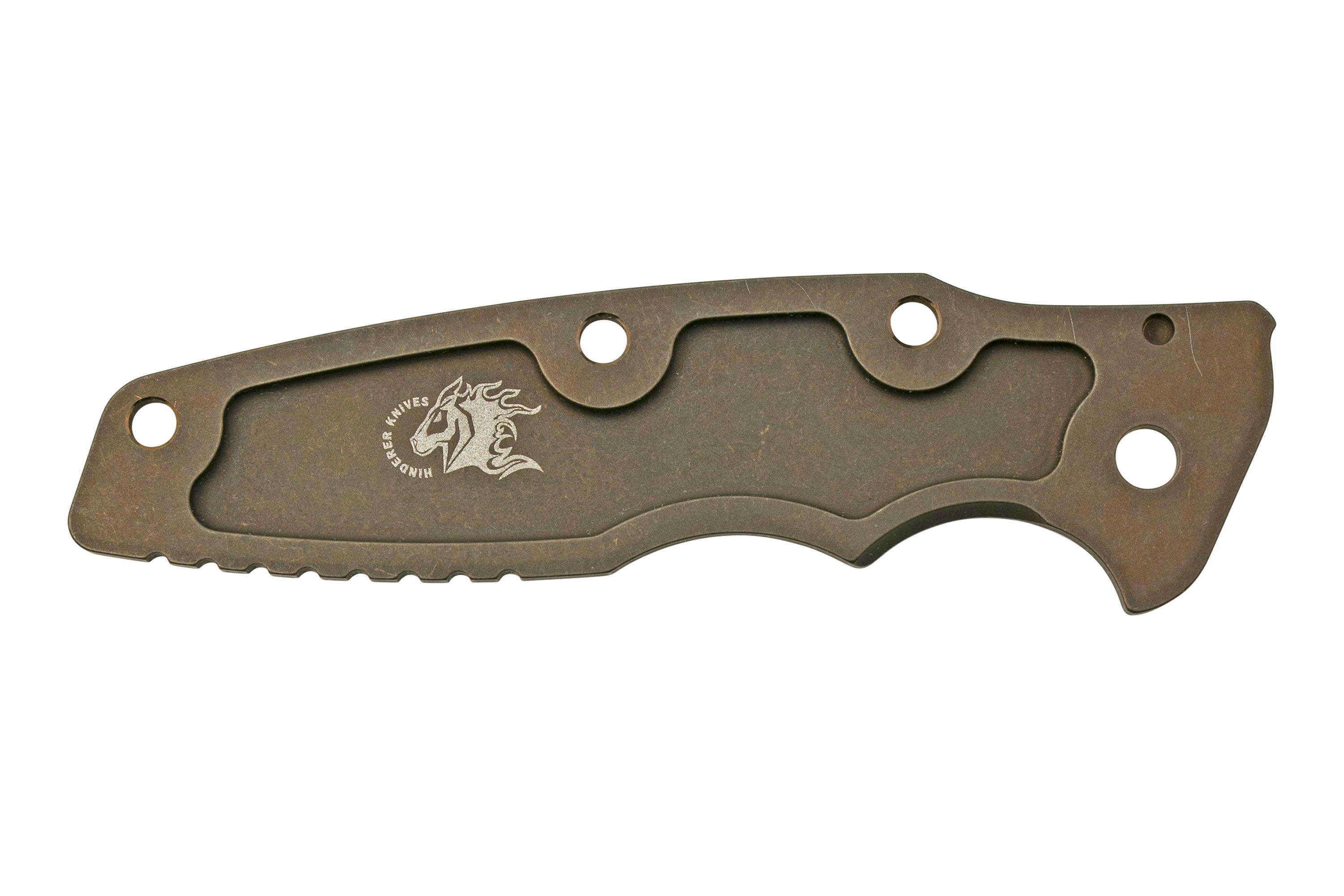 Rick Hinderer Eklipse 3.5” scale, Textured Battle Bronze Titanium ...