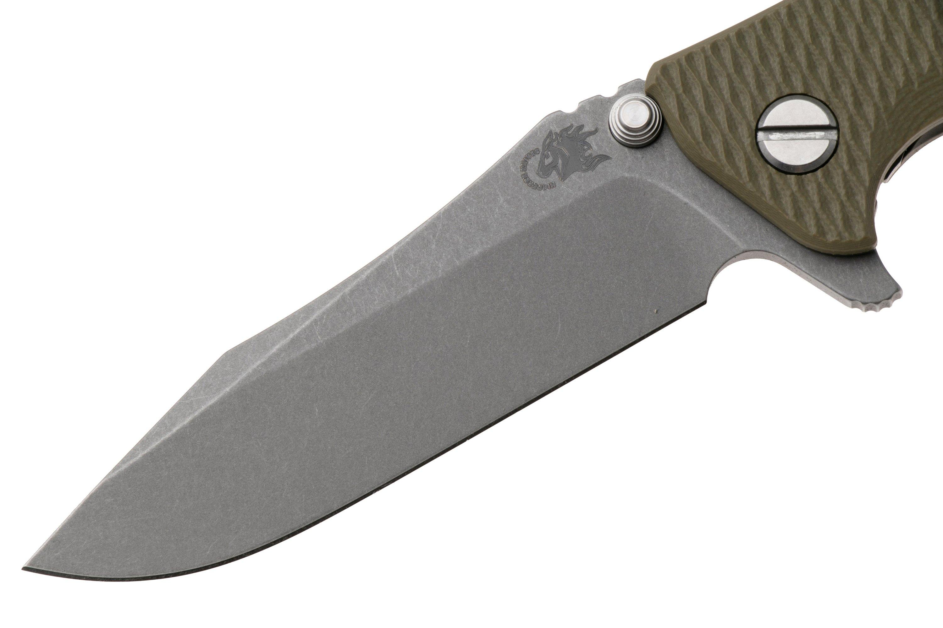Rick Hinderer Eklipse 3.5" Spearpoint Battle Bronze S45VN, Titanium OD ...