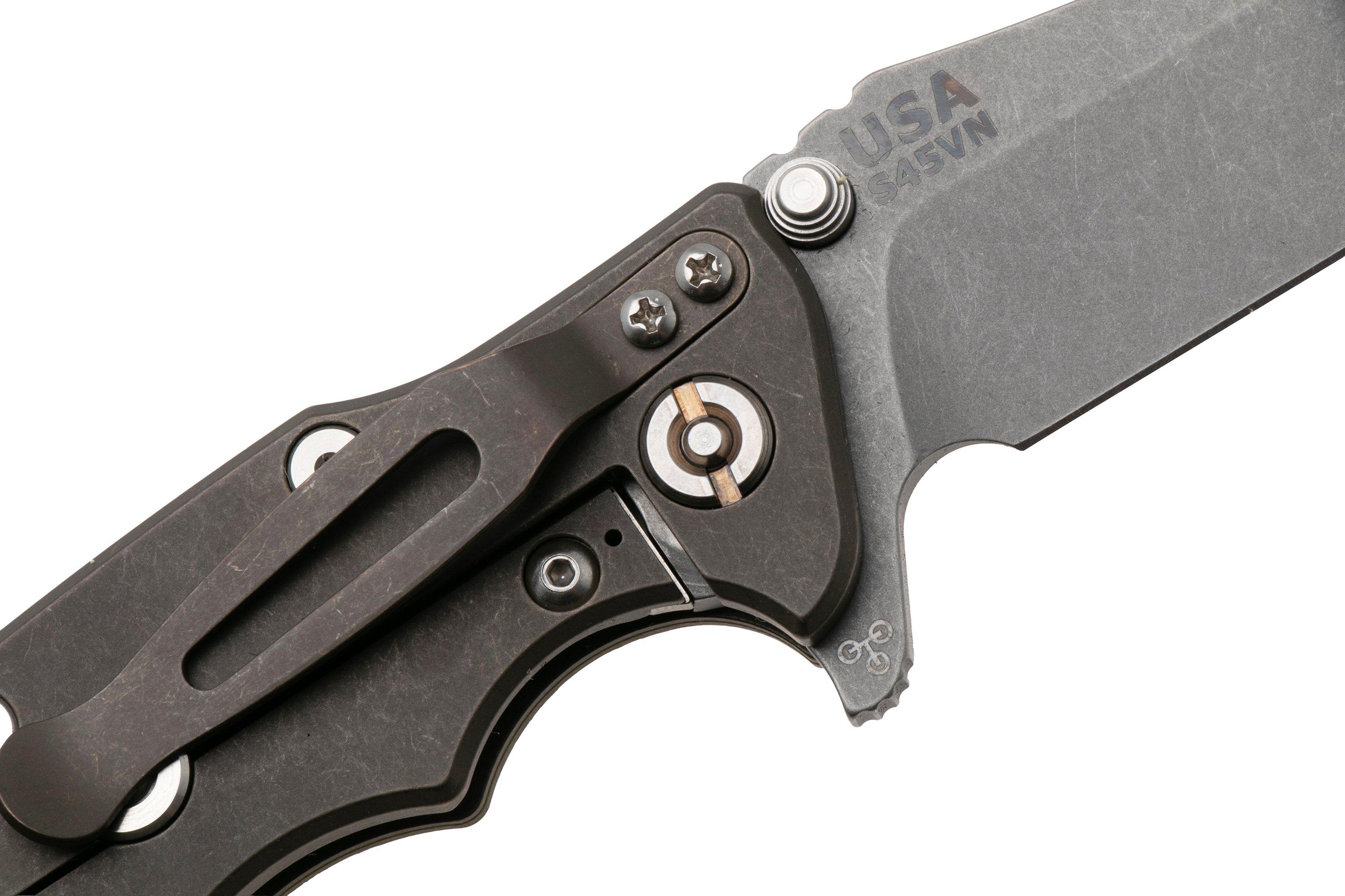 Rick Hinderer Eklipse 3.5" Spearpoint Battle Bronze S45VN, Titanium OD ...