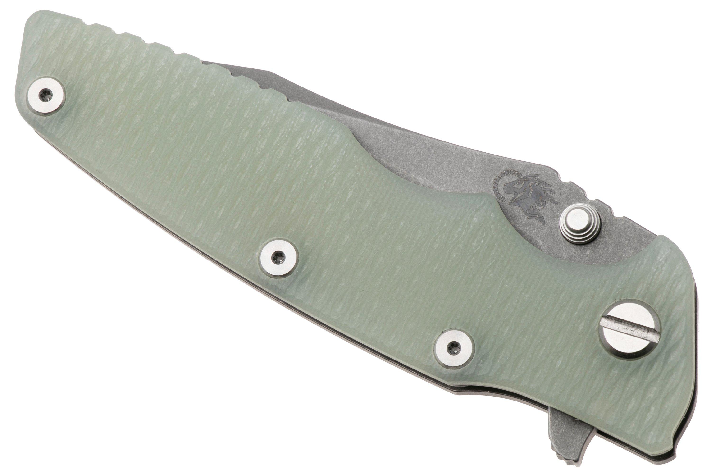 Rick Hinderer Eklipse 3.5" Spearpoint Working Finish S45VN, Titanium ...