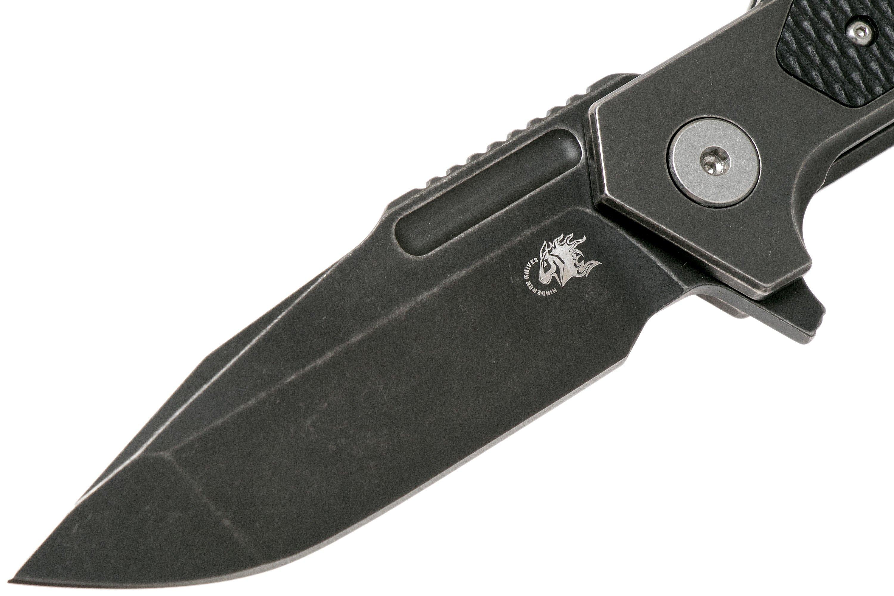 Rick Hinderer Fulltrack Spanto Battle Black S35VN Black G10 navalha ...