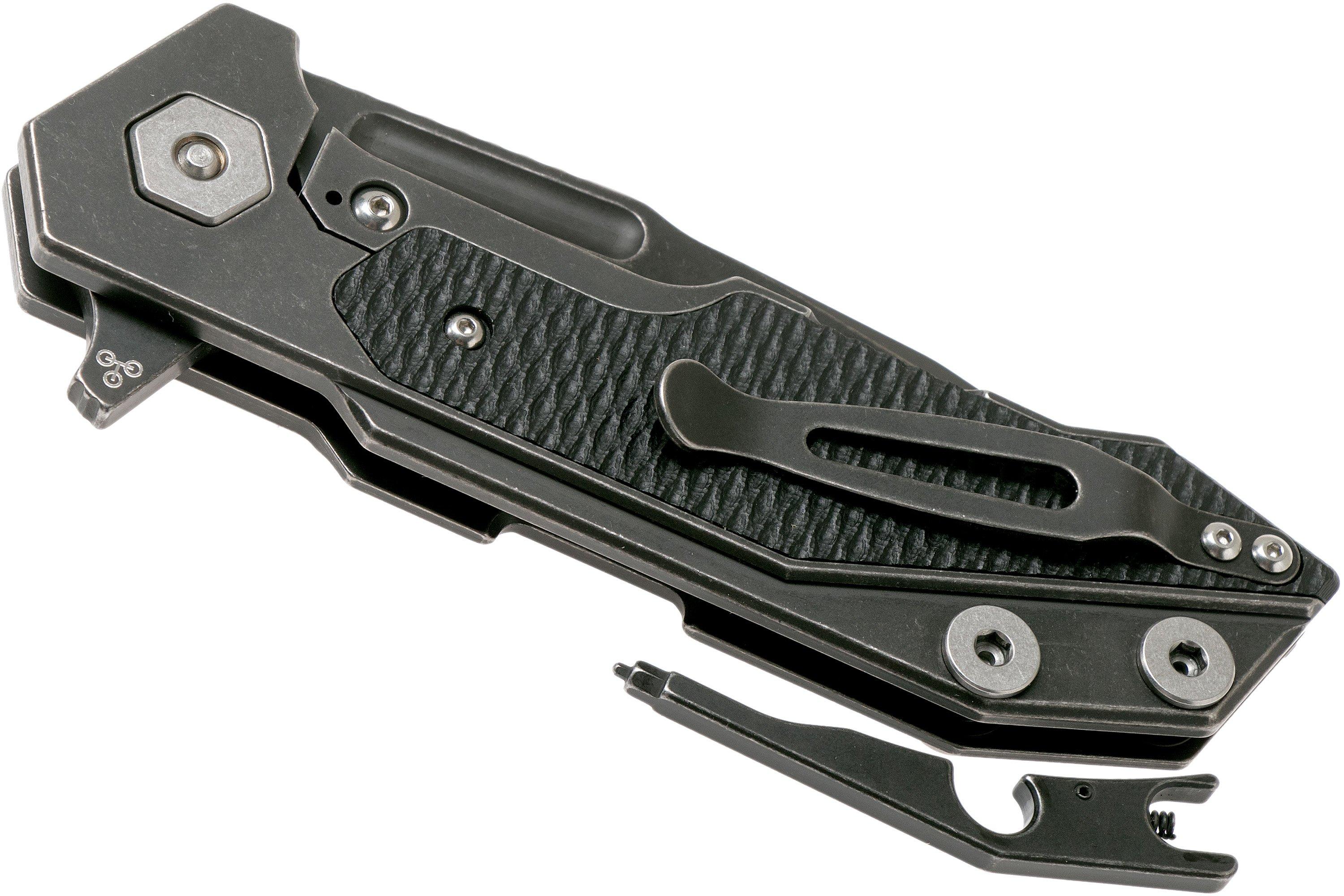 Rick Hinderer Fulltrack Spanto Battle Black S35VN couteau de poche ...