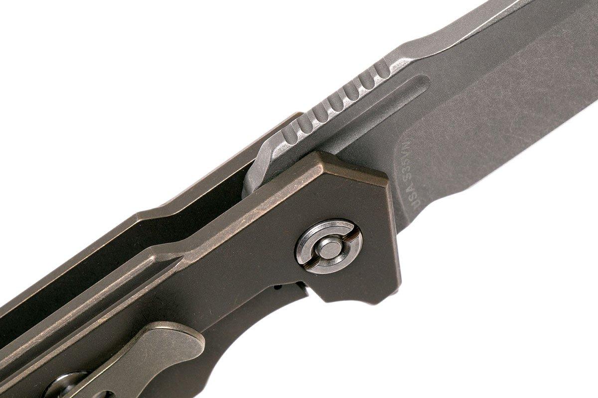 Rick Hinderer Half Track Battle Bronze Ti 2.75" stonewashed pocket ...