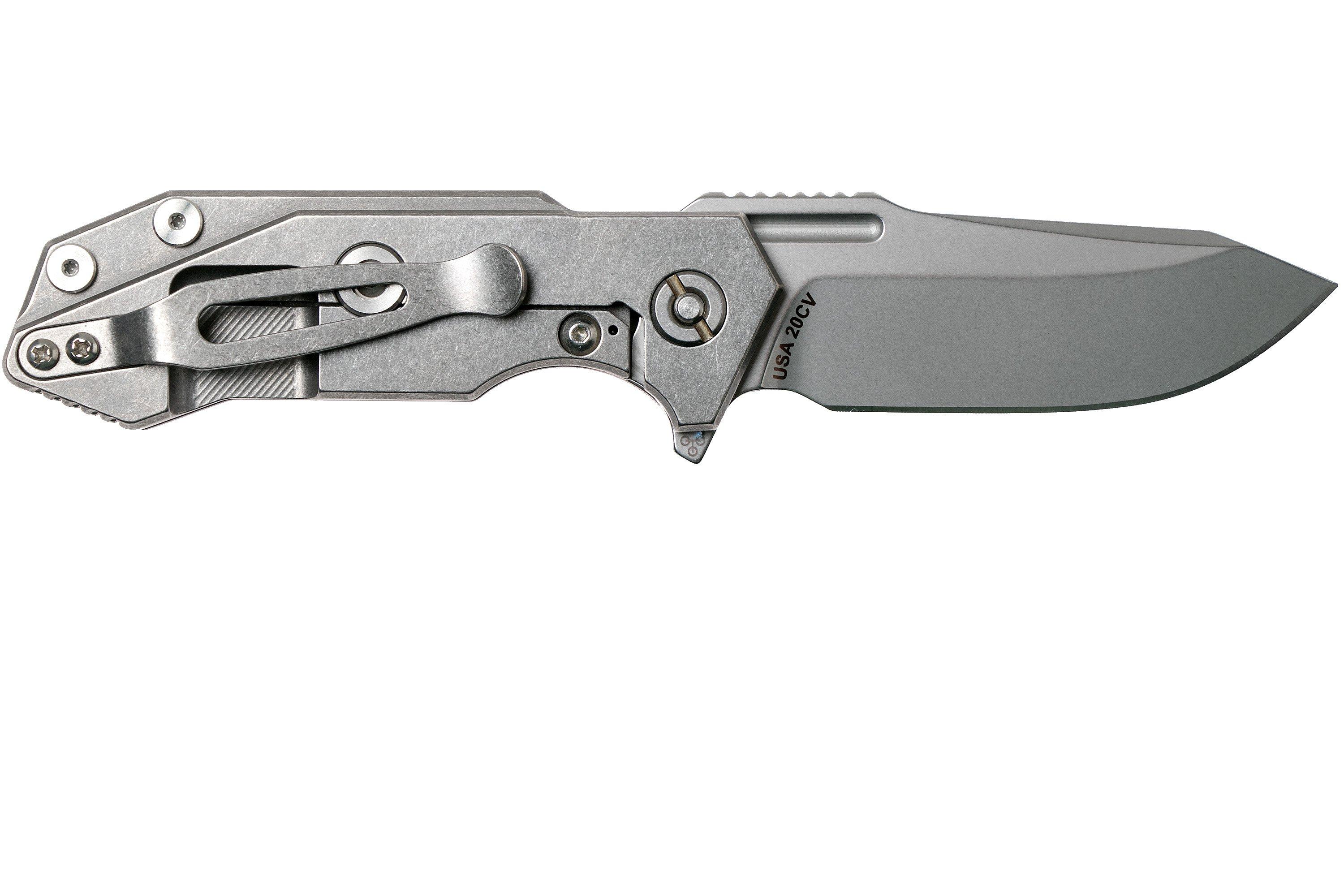 Rick Hinderer Half Track Gen 2, Spearpoint 20CV, Orange G10, zakmes ...