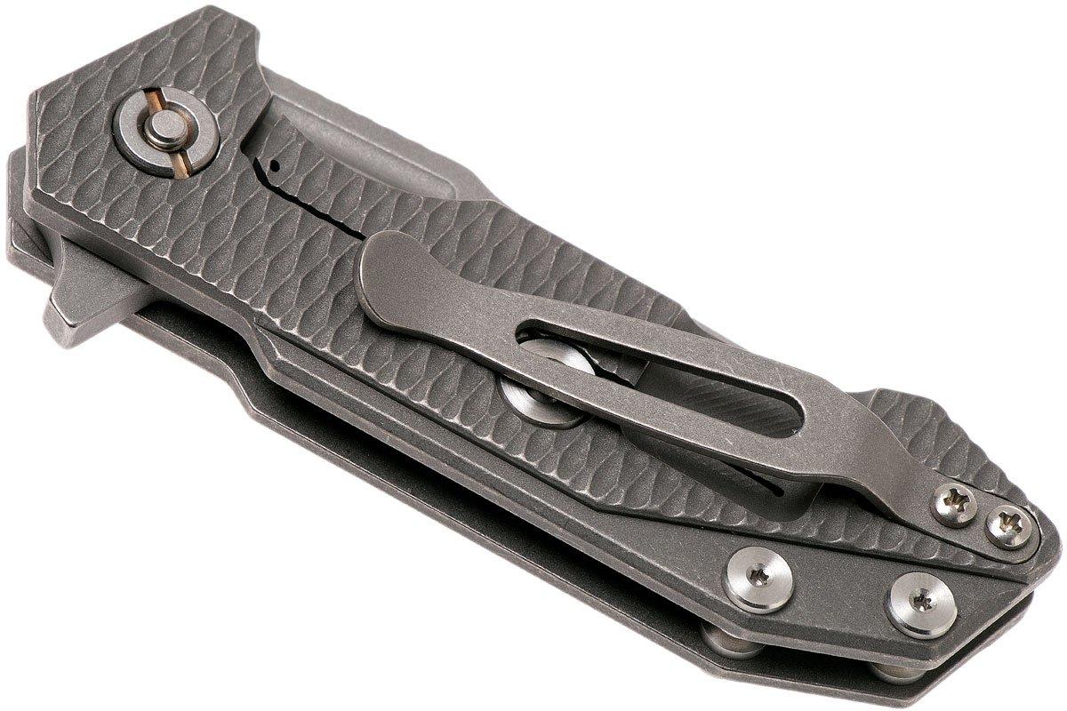 Rick Hinderer Half Track Textured Ti 2.75" Working Finish pocket knife ...