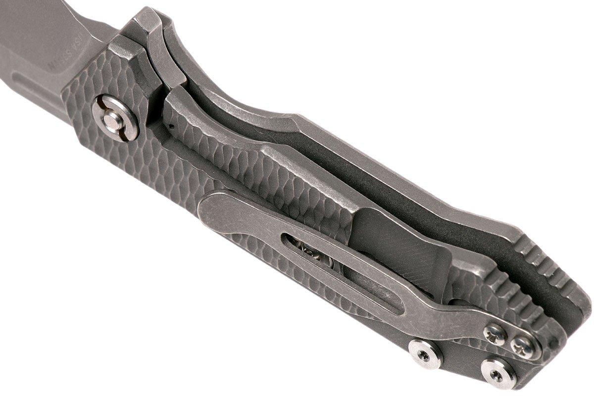 Rick Hinderer Half Track Textured Ti 2.75" Working Finish pocket knife ...