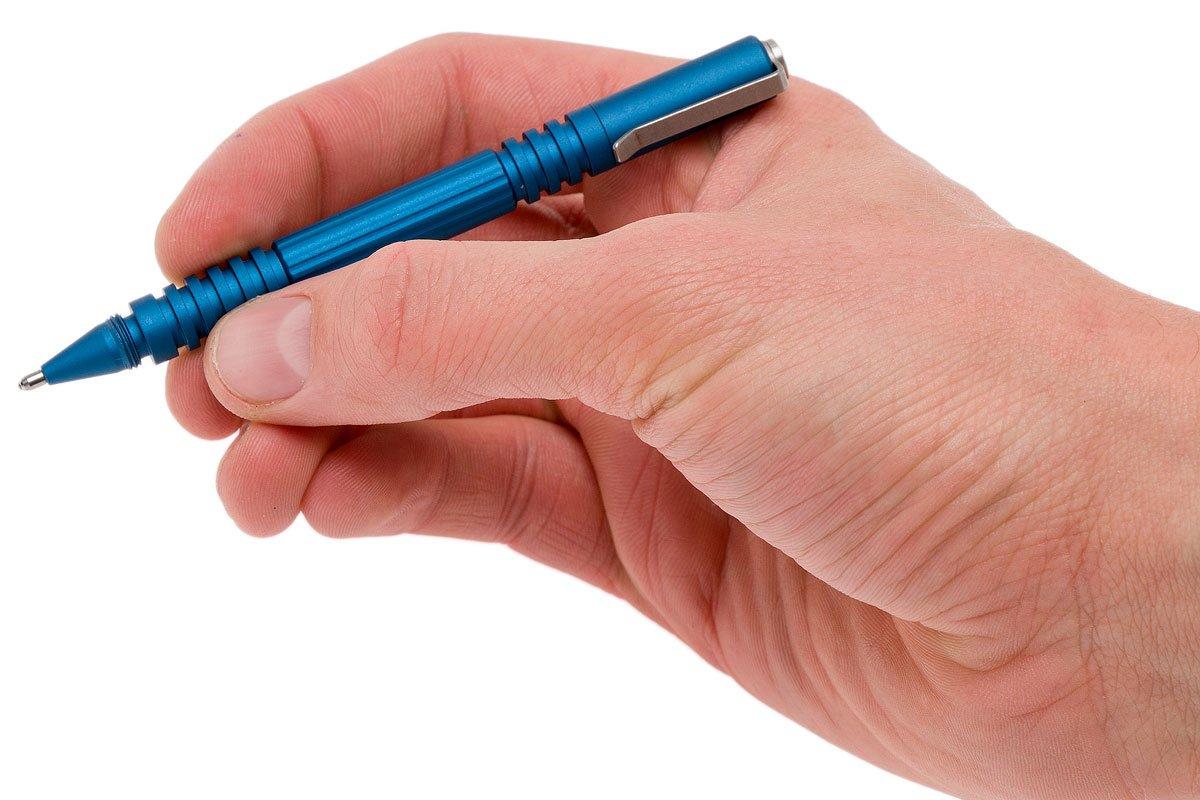 Rick Hinderer Investigator Pen aluminum Hardcoat Blue, tactical pen ...