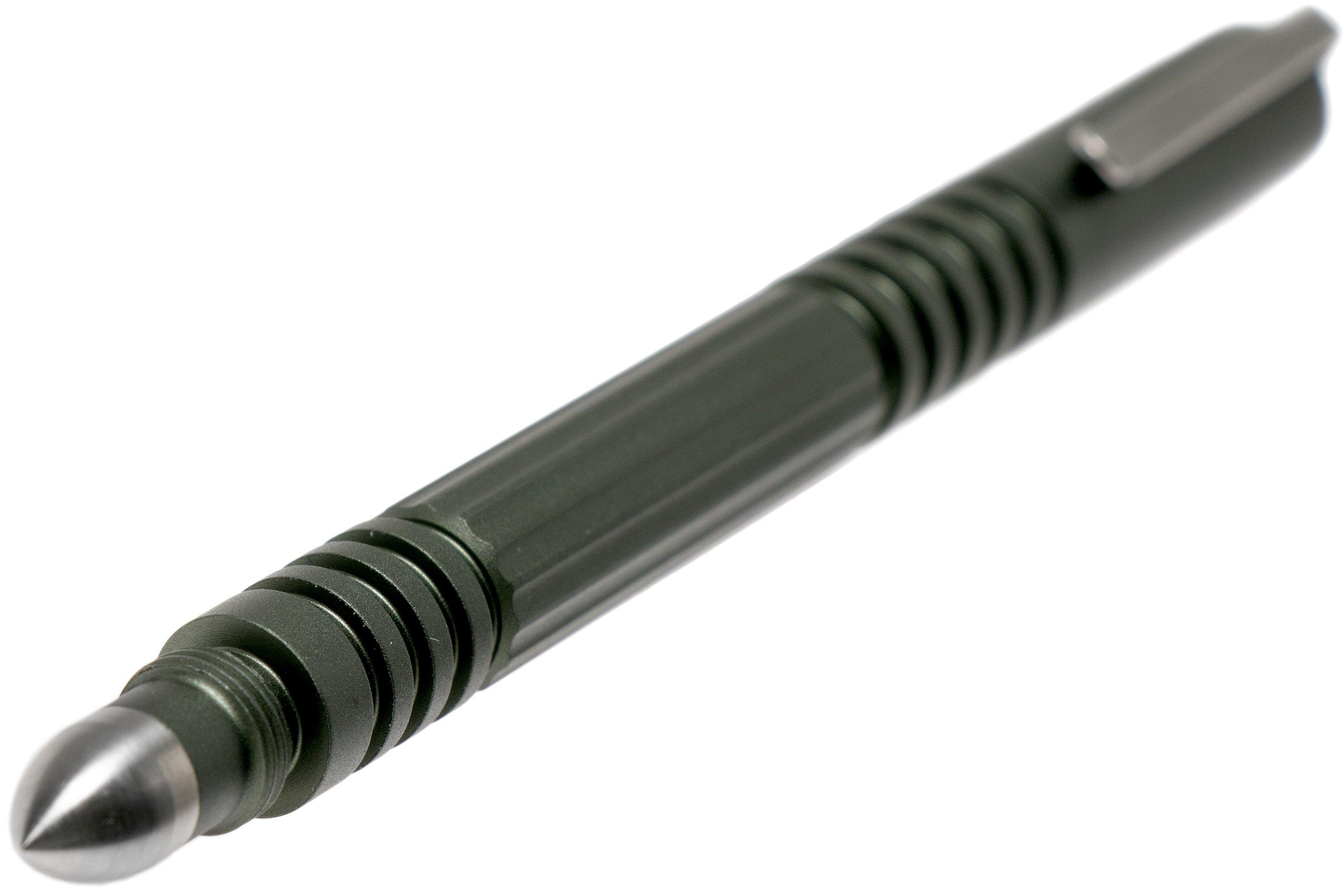 Rick Hinderer Investigator Pen Aluminium Marine Green, tactical pen ...