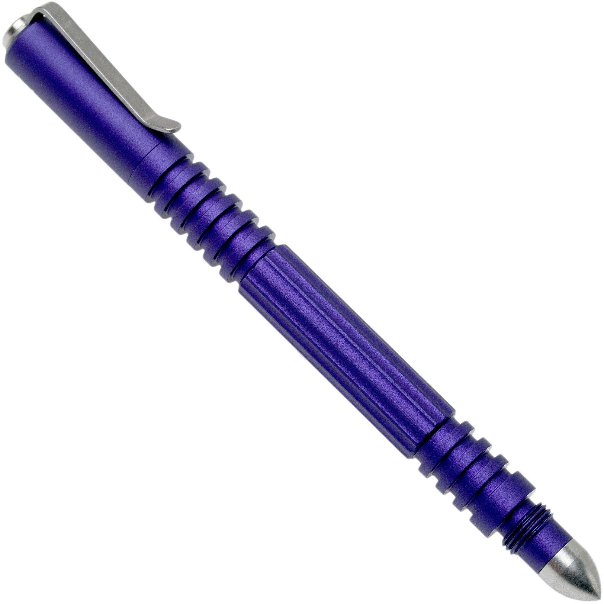 Rick Hinderer Investigator Pen Aluminium Matte Purple, stylo tactique ...