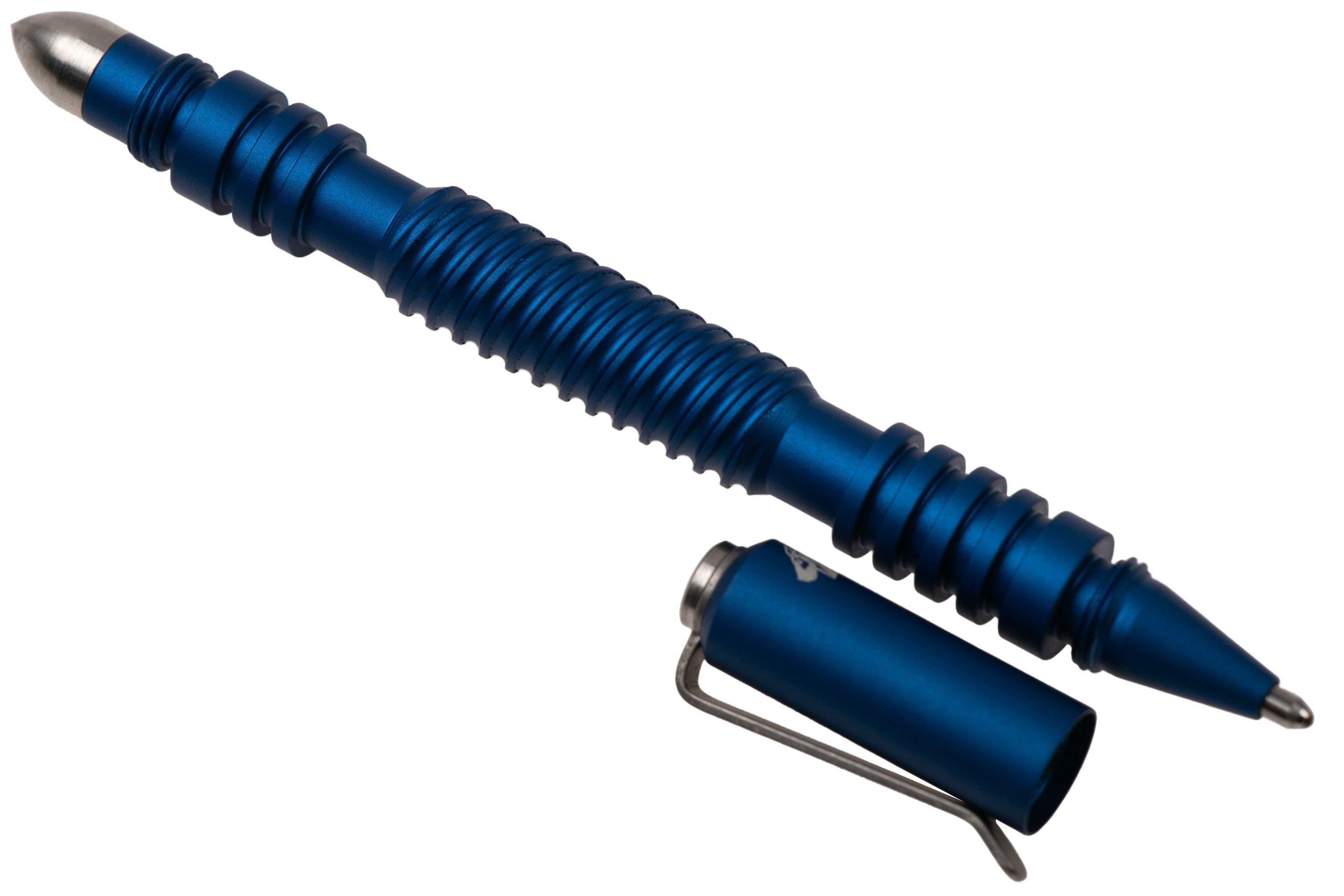 Rick Hinderer Spiral Investigator Pen, Aluminum, Matte Blue, tactical ...