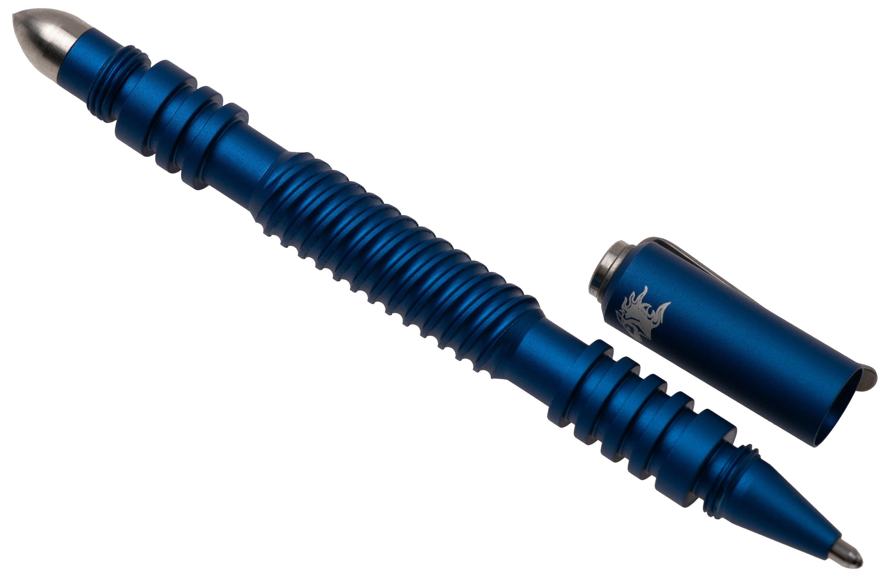 Rick Hinderer Spiral Investigator Pen, Aluminum, Matte Blue, tactical ...
