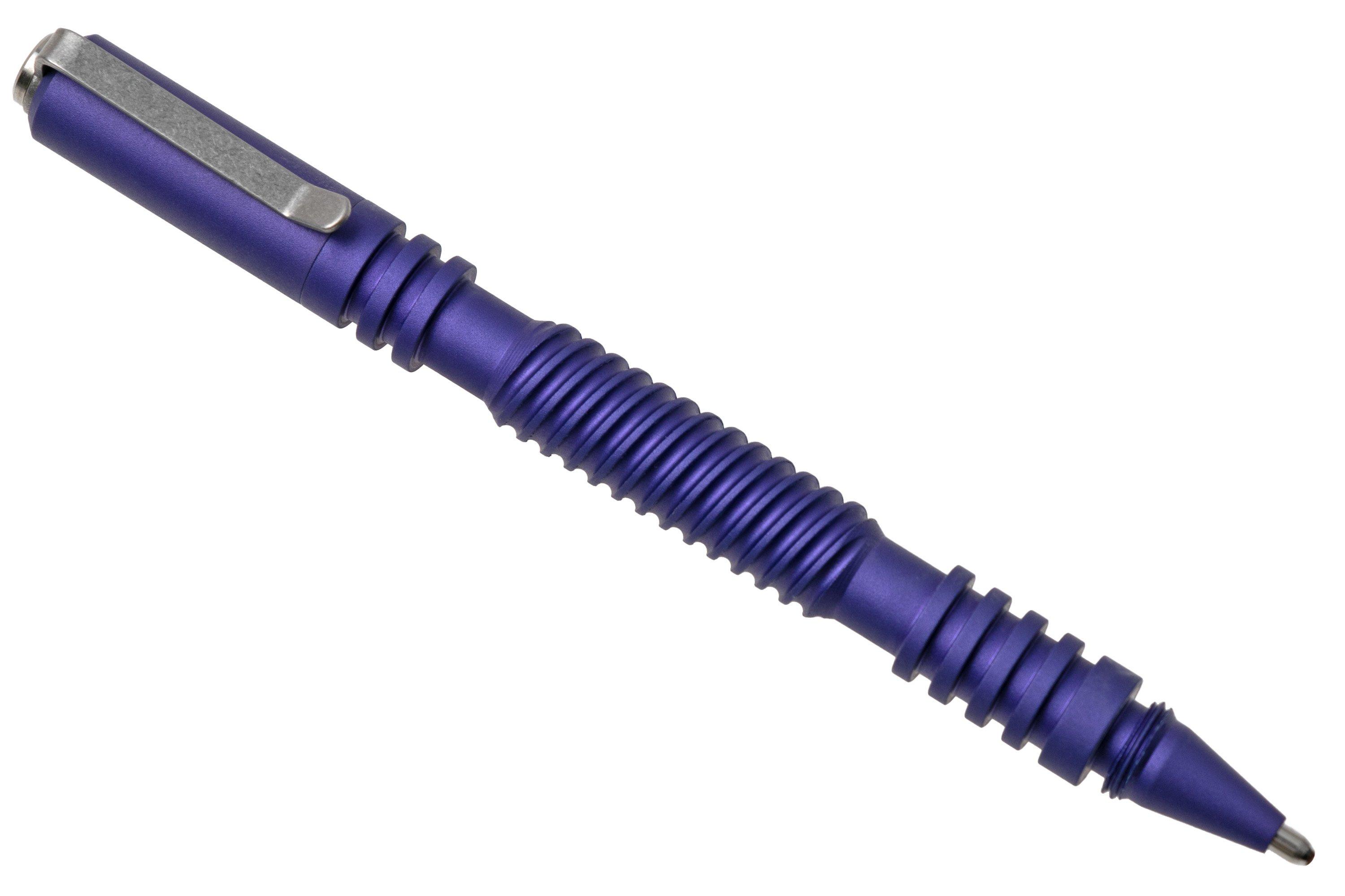 Rick Hinderer Spiral Investigator Pen, Aluminum, Matte Purple, penna ...
