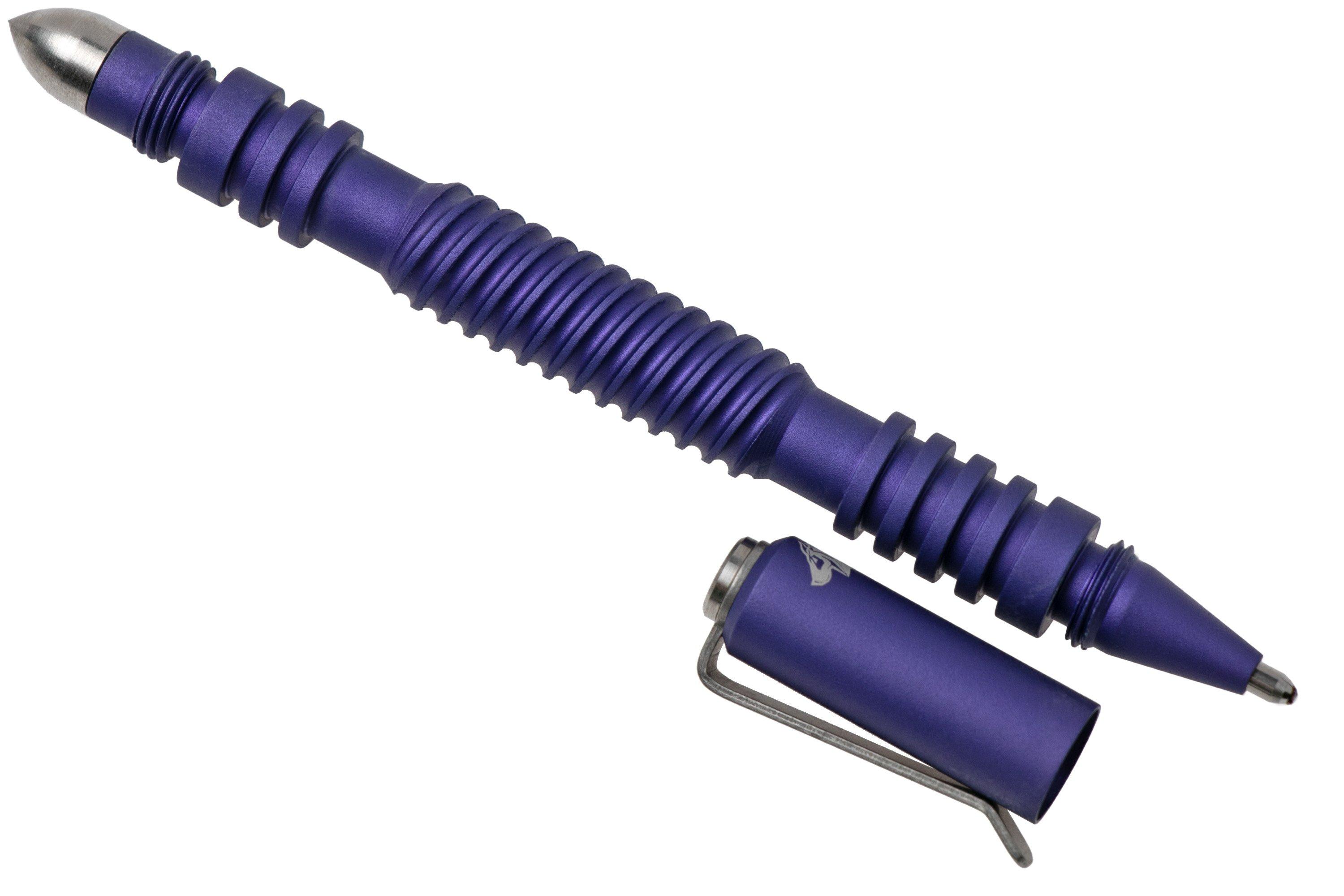 Rick Hinderer Spiral Investigator Pen, Aluminum, Matte Purple, stylo ...