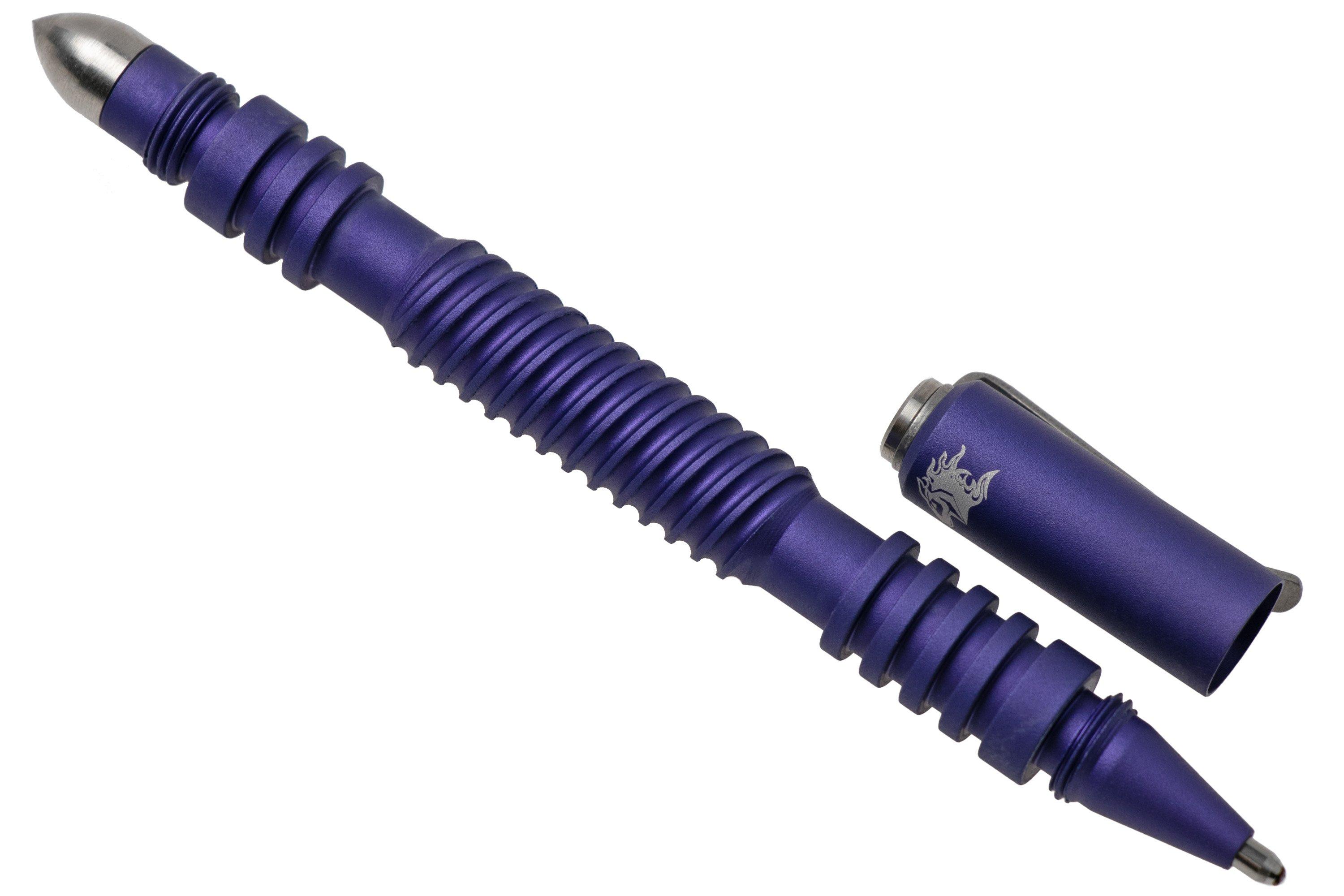 Rick Hinderer Spiral Investigator Pen, Aluminum, Matte Purple, stylo ...