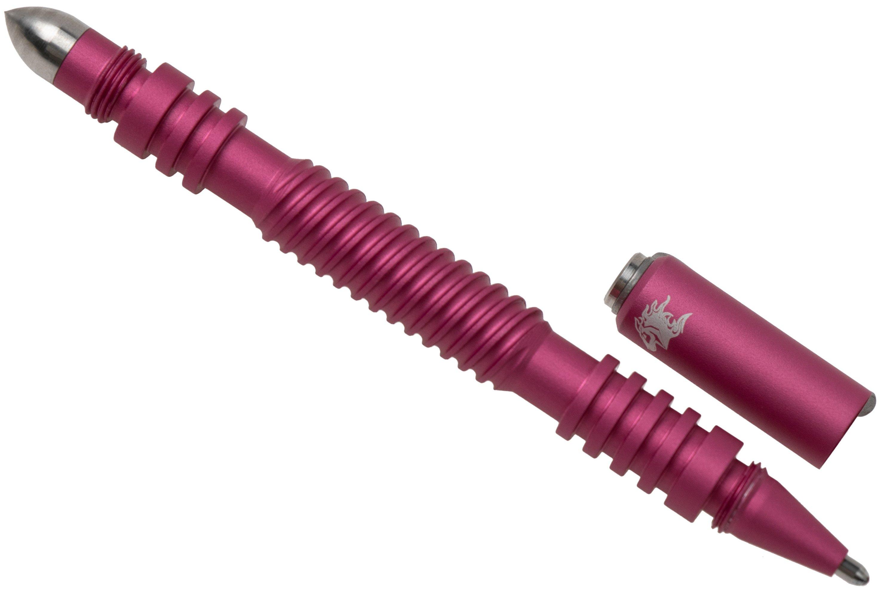Rick Hinderer Spiral Investigator Pen, Aluminum, Matte Pink, tactical ...