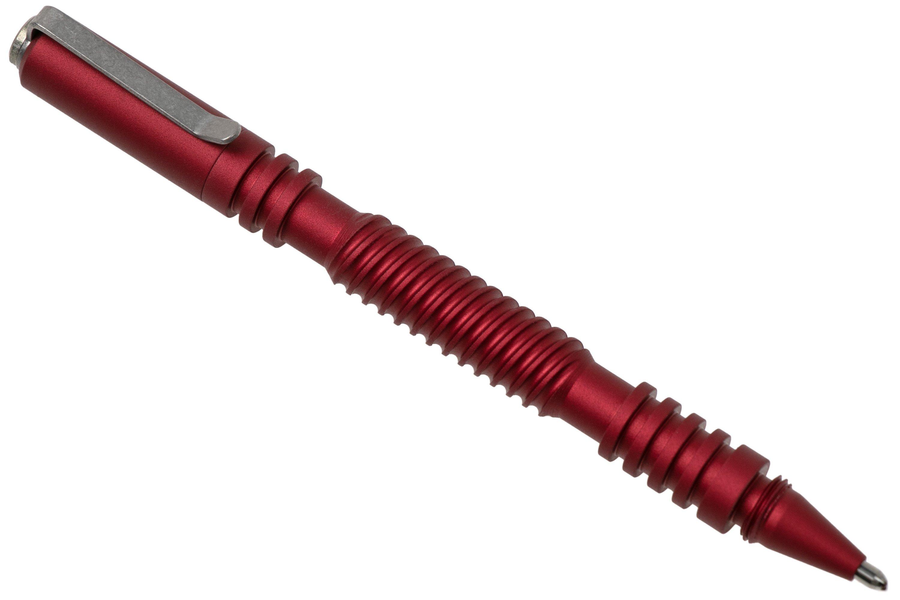 Rick Hinderer Spiral Investigator Pen, Aluminum, Matte Red, tactical ...