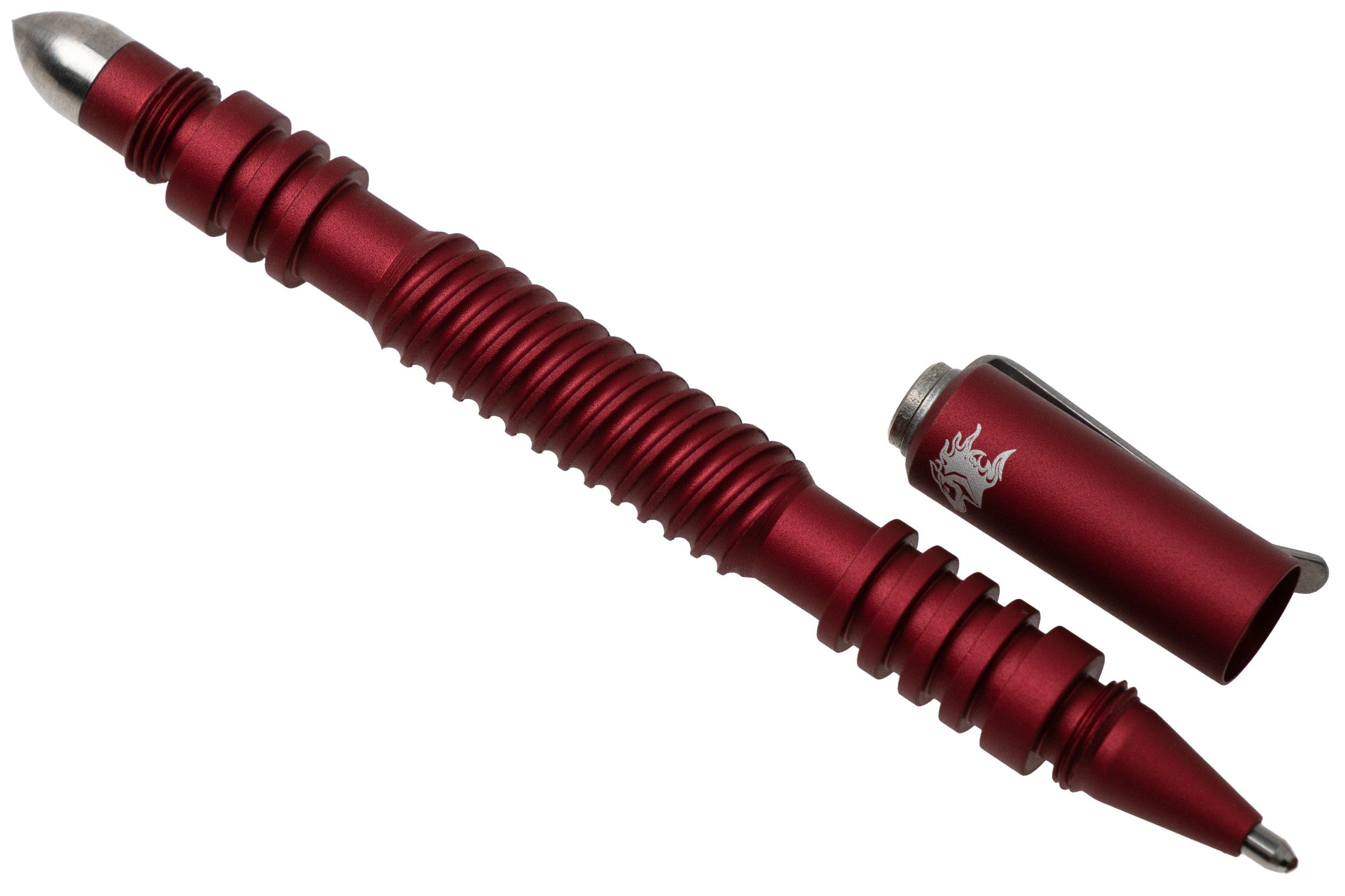 Rick Hinderer Spiral Investigator Pen, Aluminum, Matte Red, tactical ...